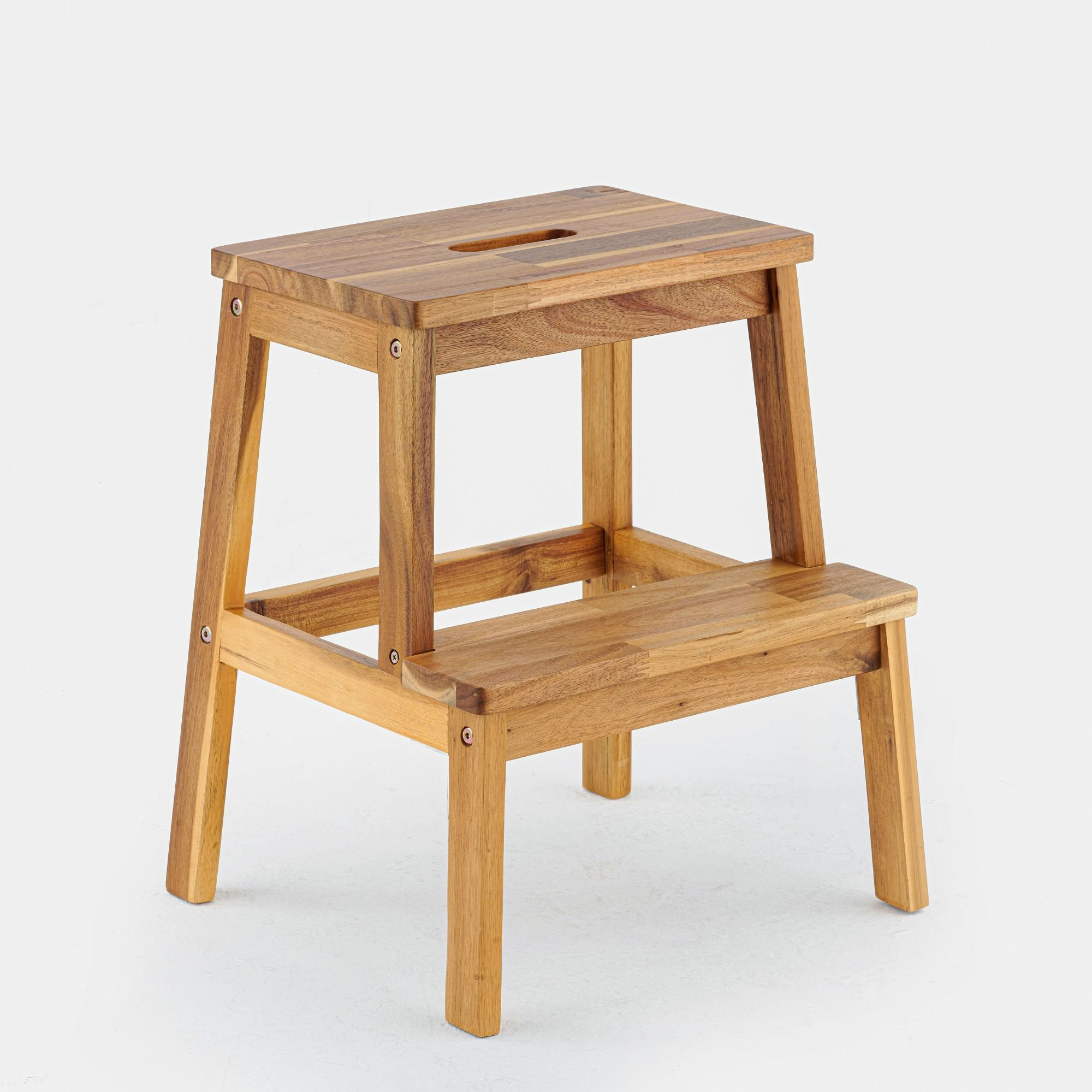 WFX Utility™ 2 - Step Solid Wood Small Step Ladder | Wayfair