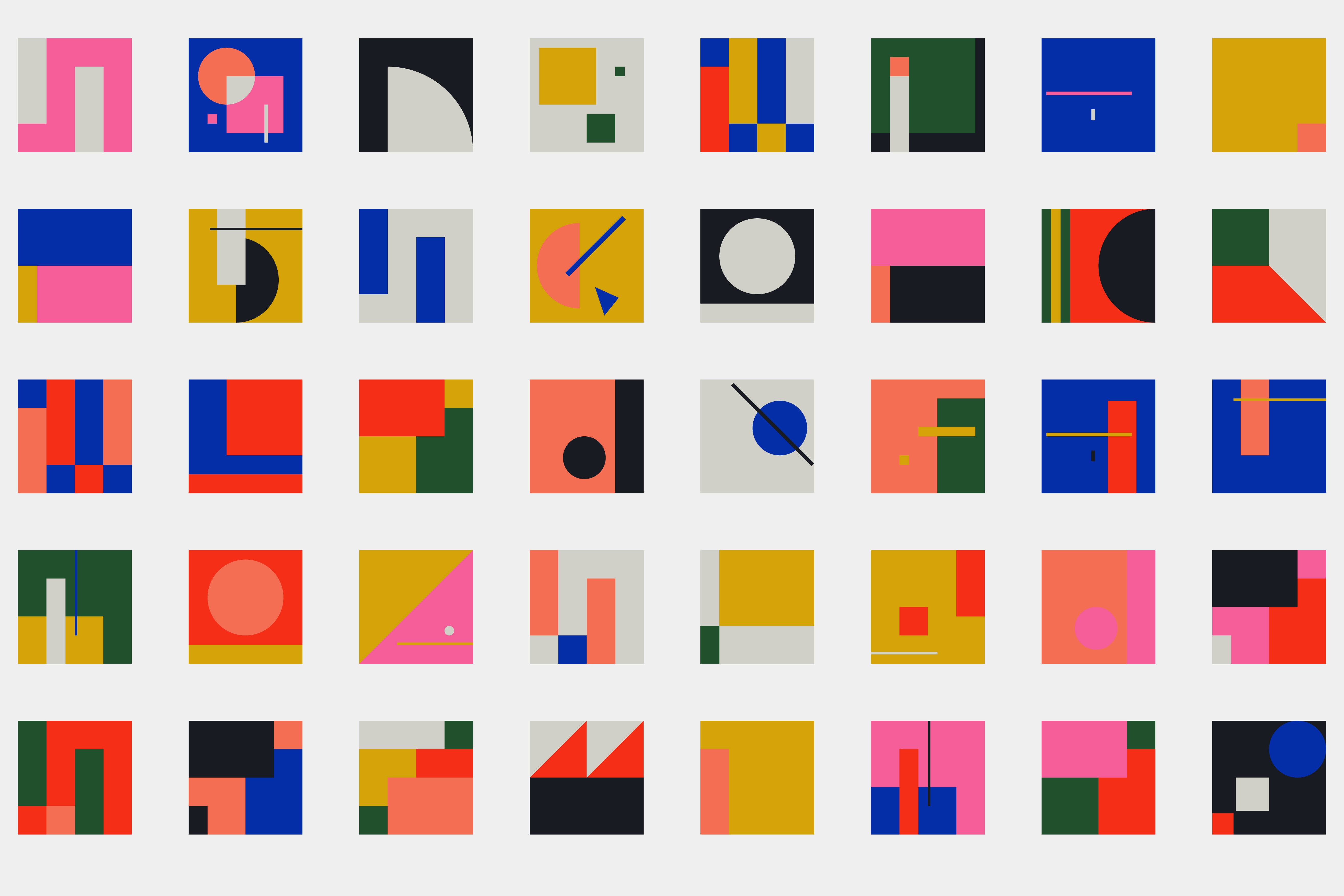 Ebern Designs Bauhaus Shapes Collection - Wayfair Canada