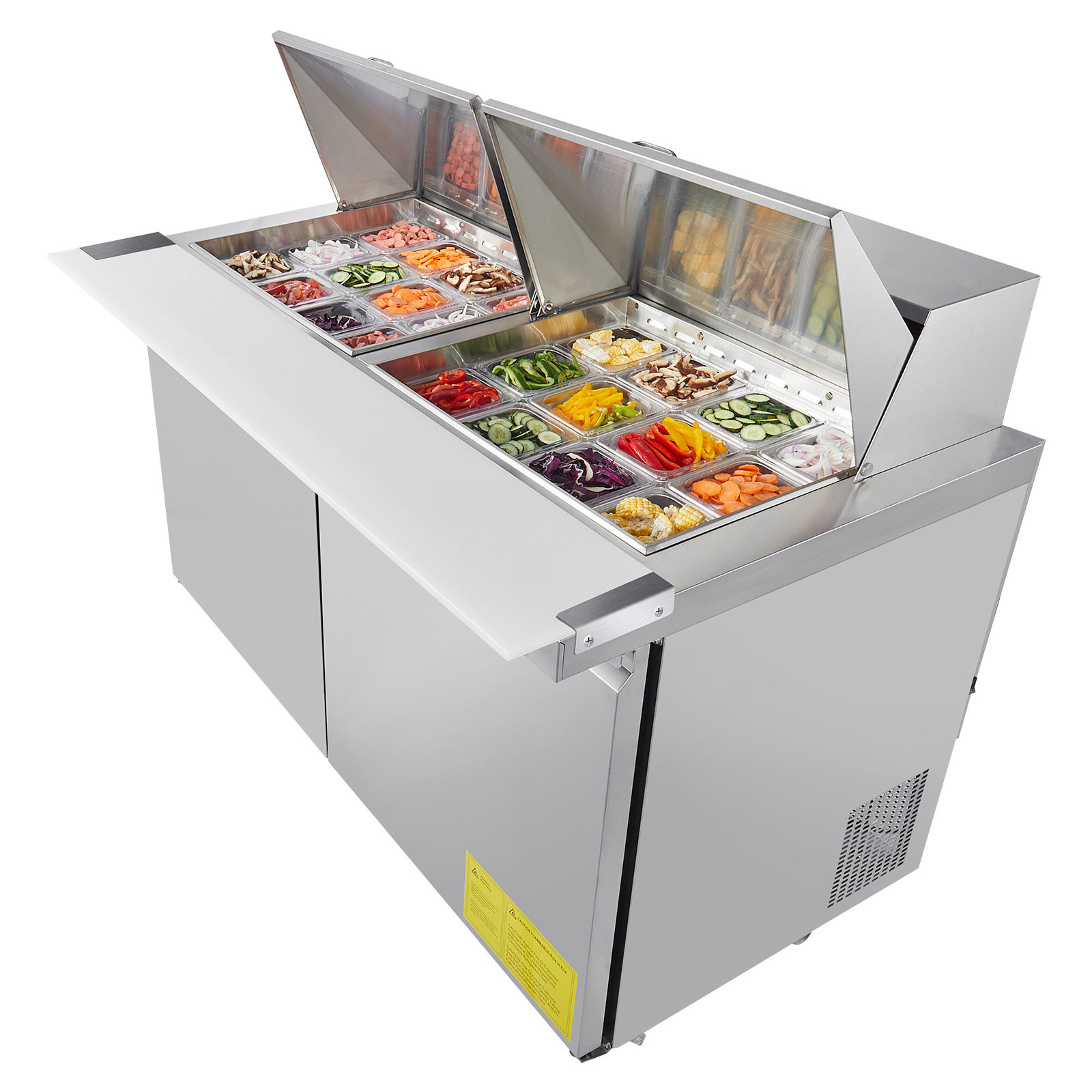 Stellweilan Tessberg Commercial Sandwich Prep Table Refrigerator Food ...