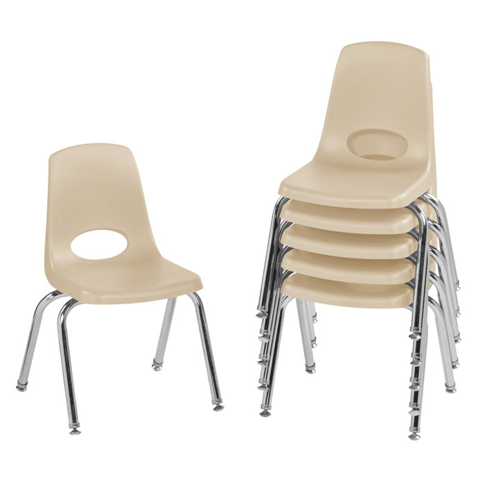 Factory Direct Partners Stacking Classroom Chair ( Set of 6 ) & Reviews ...