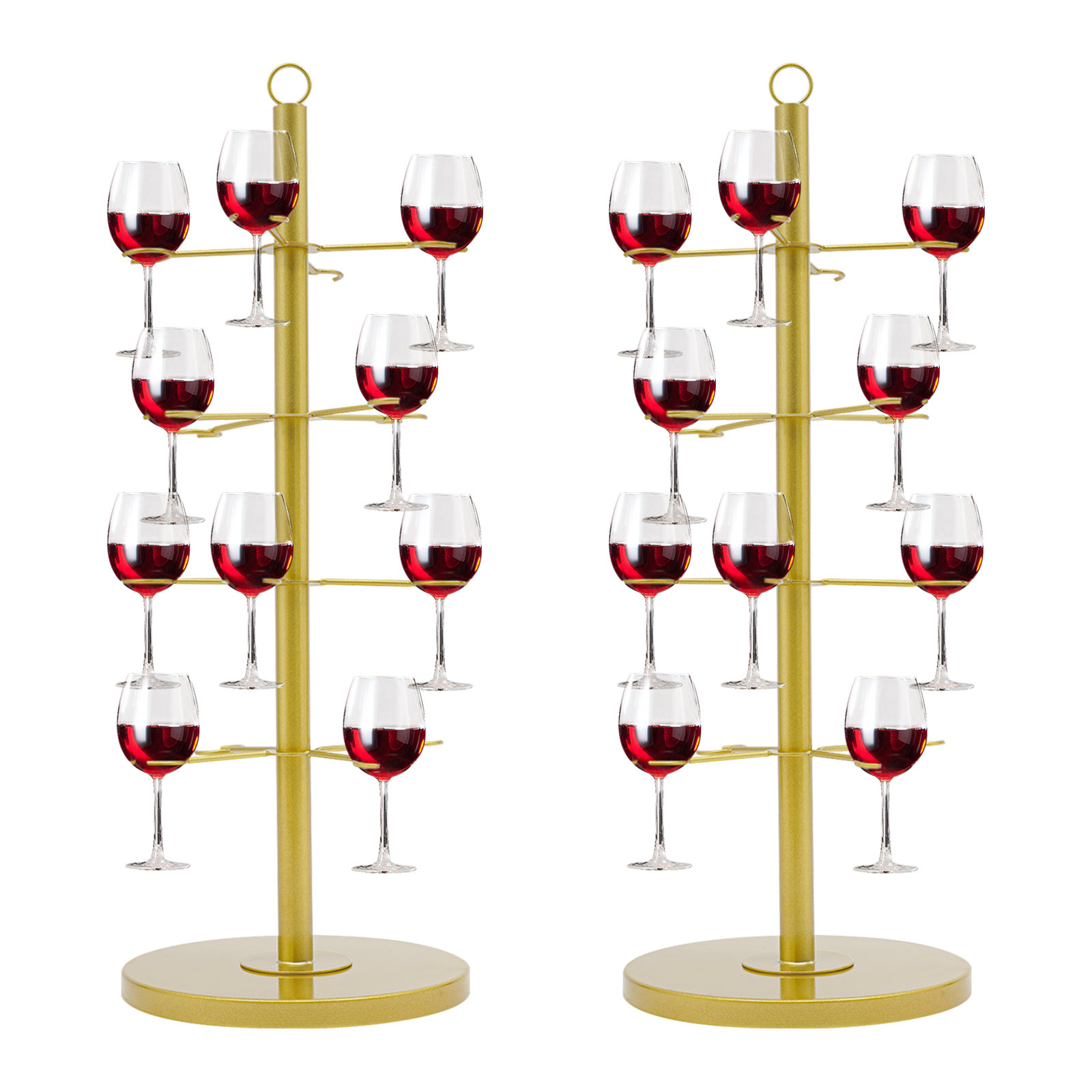 Rebrilliant 2 Piece 4 Tier Champagne Glasses Display Rack Cocktail Tree ...