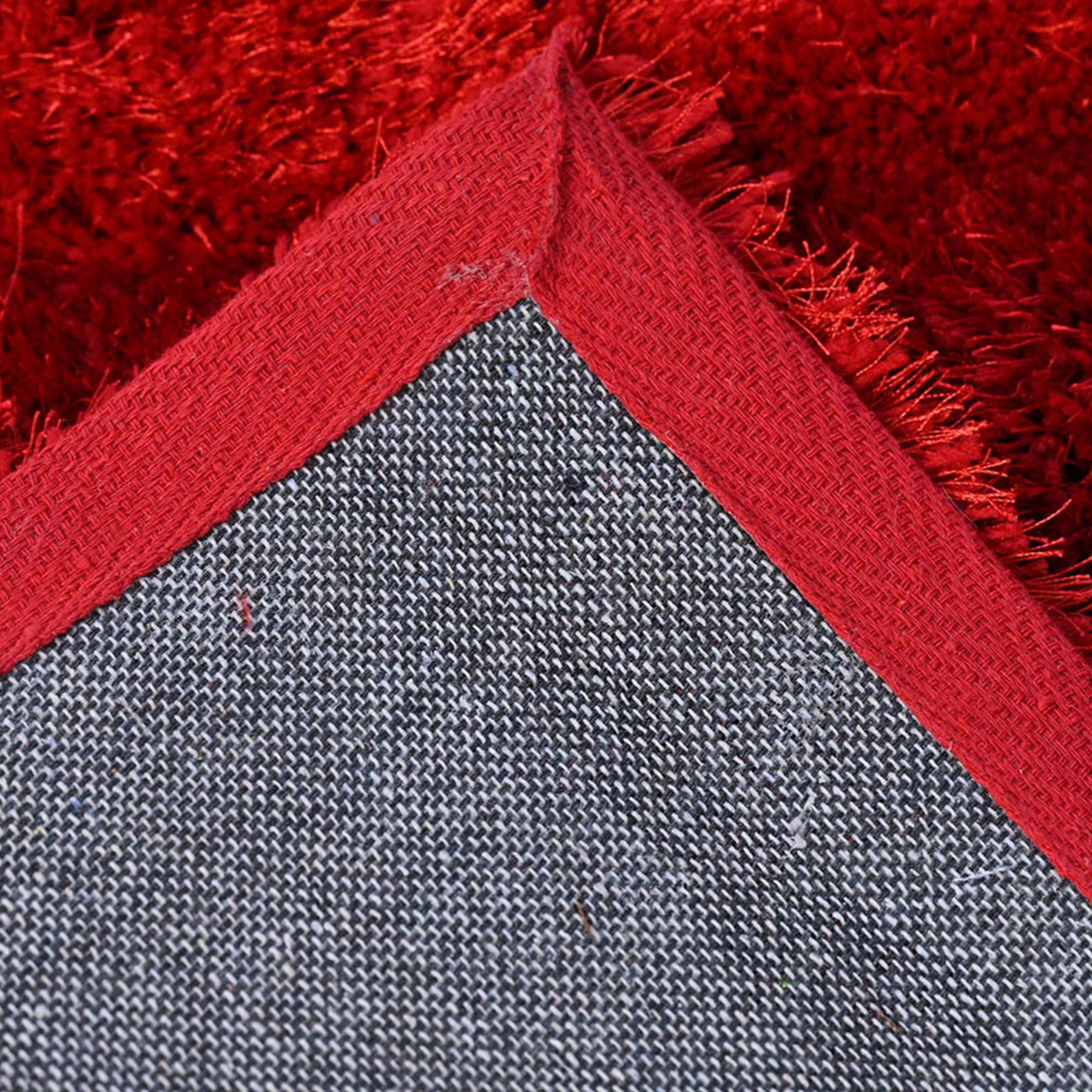 Orren Ellis Nina 3D Red Shag Rug | Wayfair