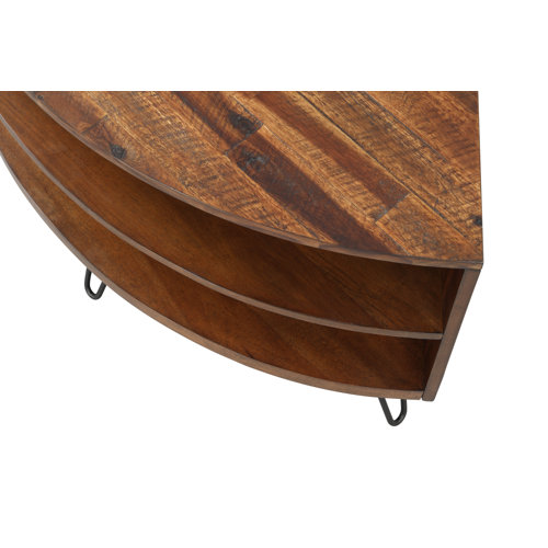 The Twillery Co. Gussie Solid Wood Corner unit TV Stand for TVs up to ...