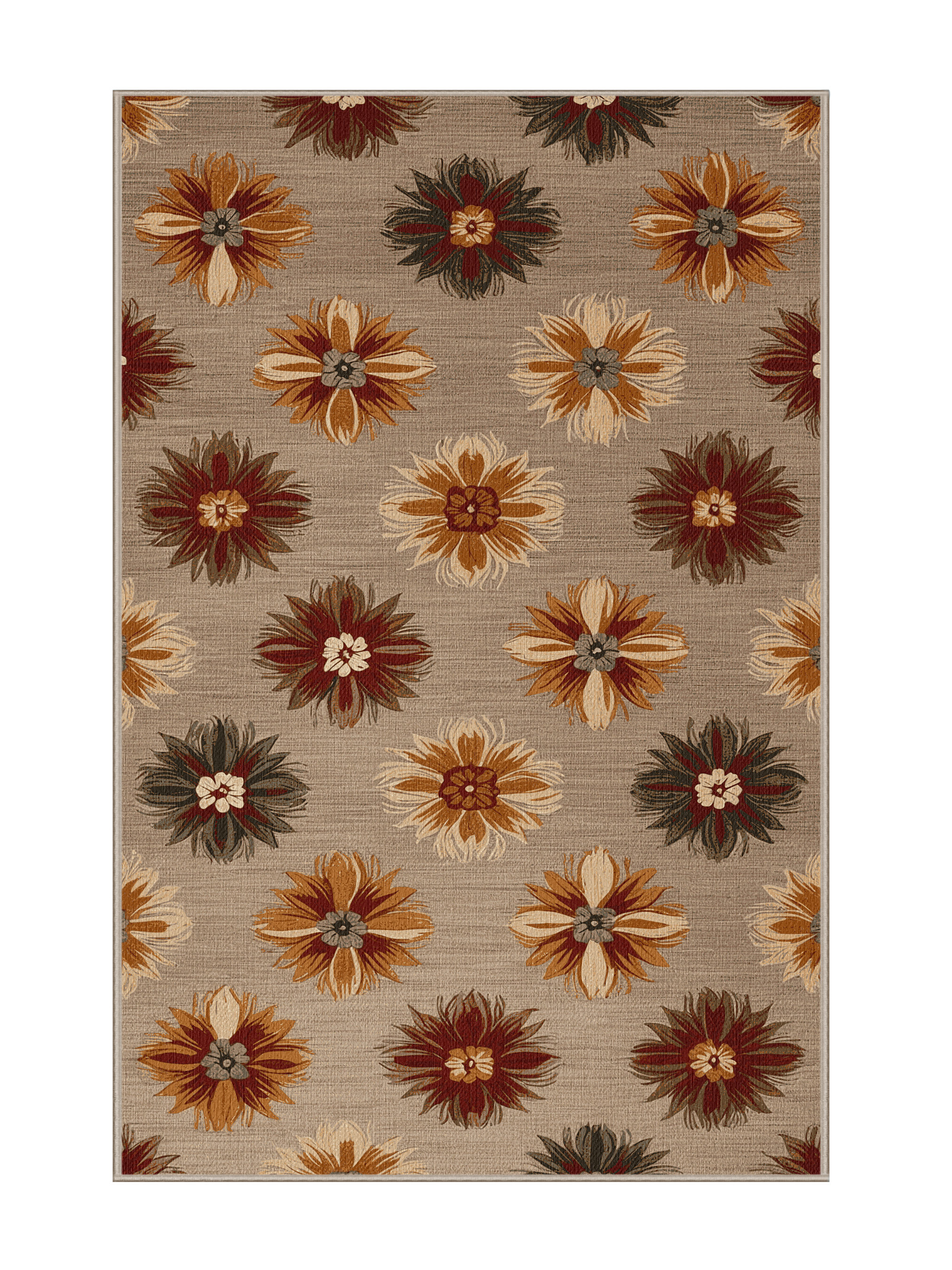 Hokku Designs Washable Crown Flowers Hawaiian Area Rug | Wayfair