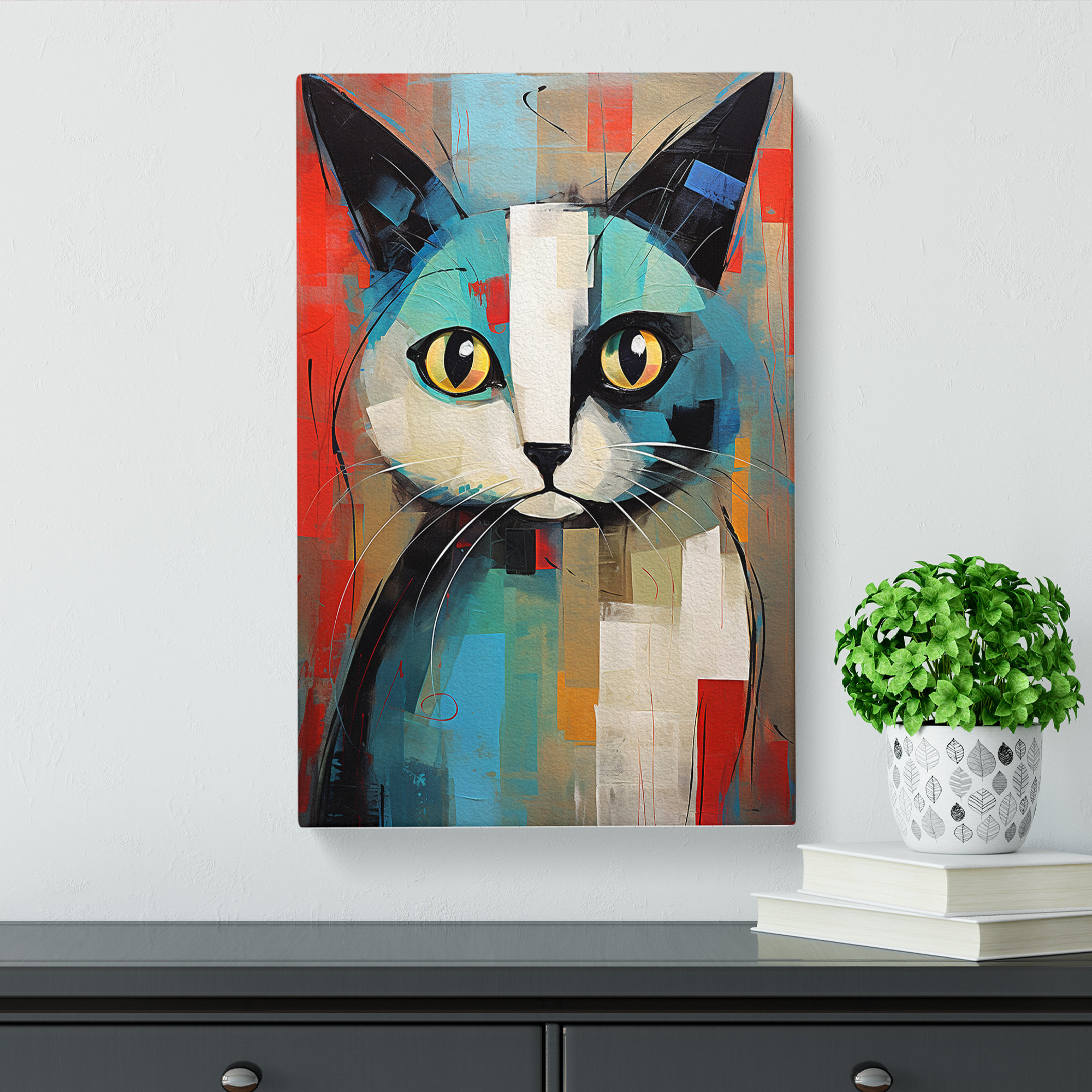 Marlow Home Co. Ragdoll Cat Expressionism No.2 - Wrapped Canvas Art ...