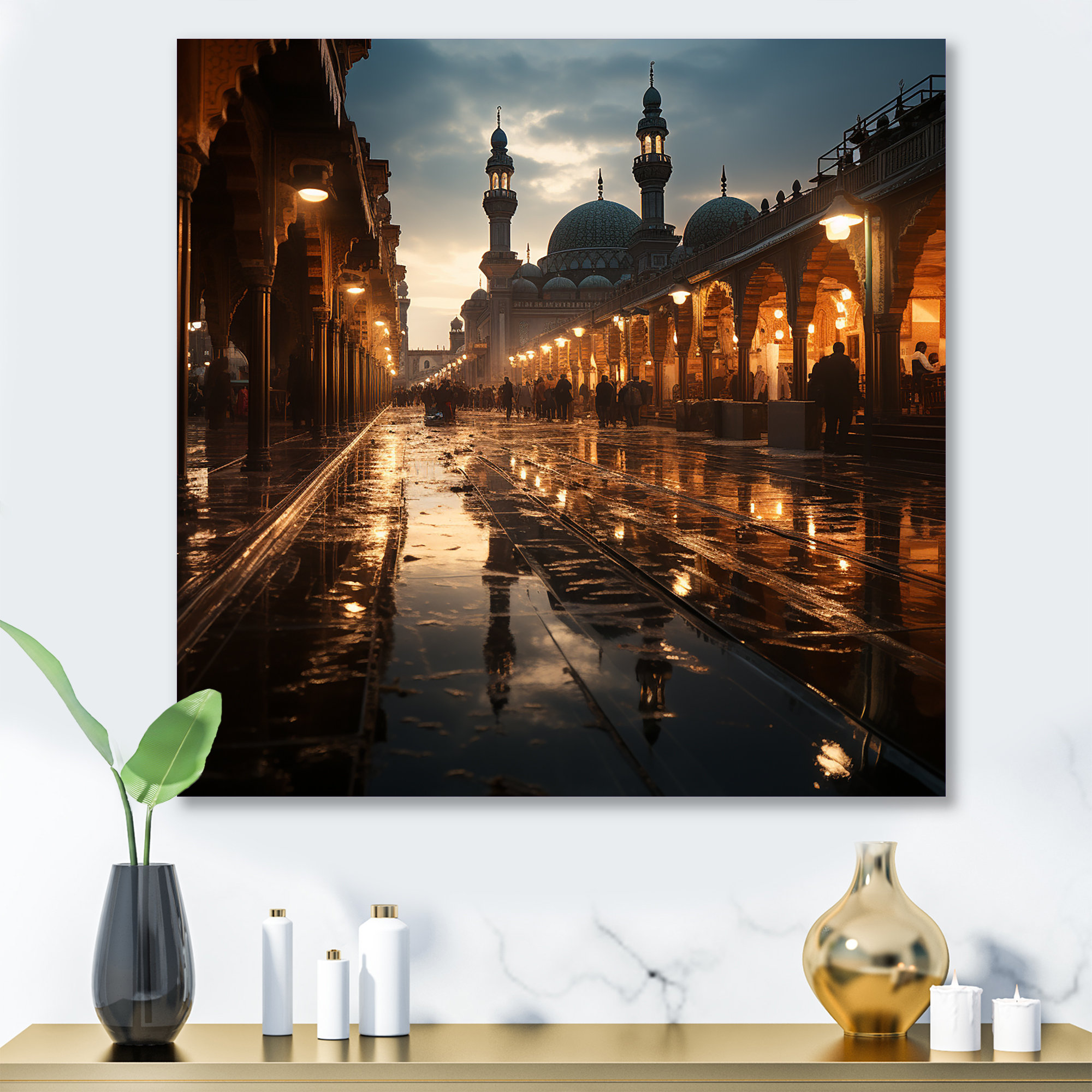 Latitude Run® Al Azhar Mosque I - Cityscape Metal Wall Art - Wayfair Canada