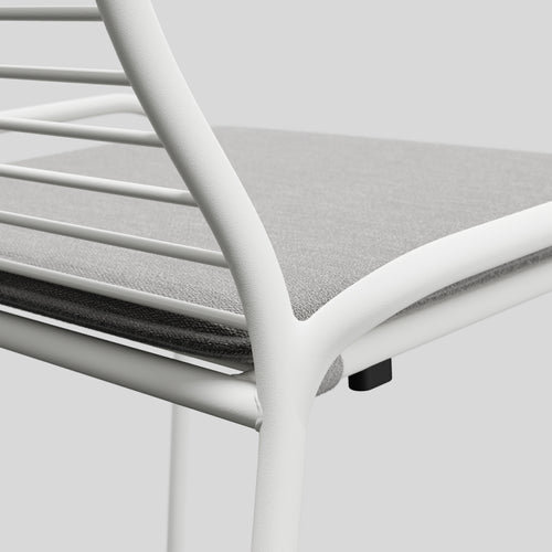 Neighbor Outdoor Stacking Dining Side Chair with Sunbrella Cushion ...