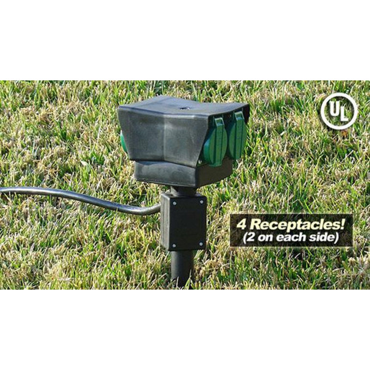 AQLighting Outdoor Multi-Plug Power strip Hub - Wayfair Canada