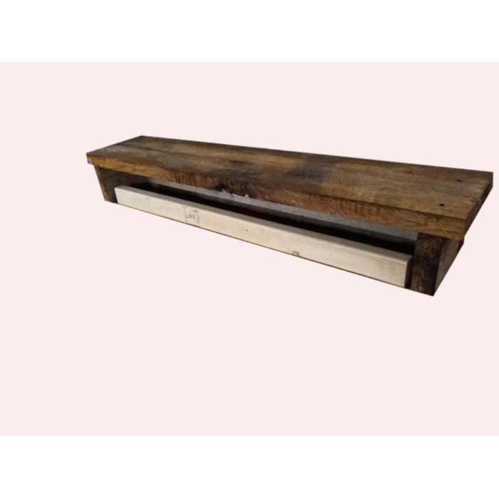 Creative Hardwoods Barn Wood Box Beam Fireplace Shelf Mantel & Reviews ...