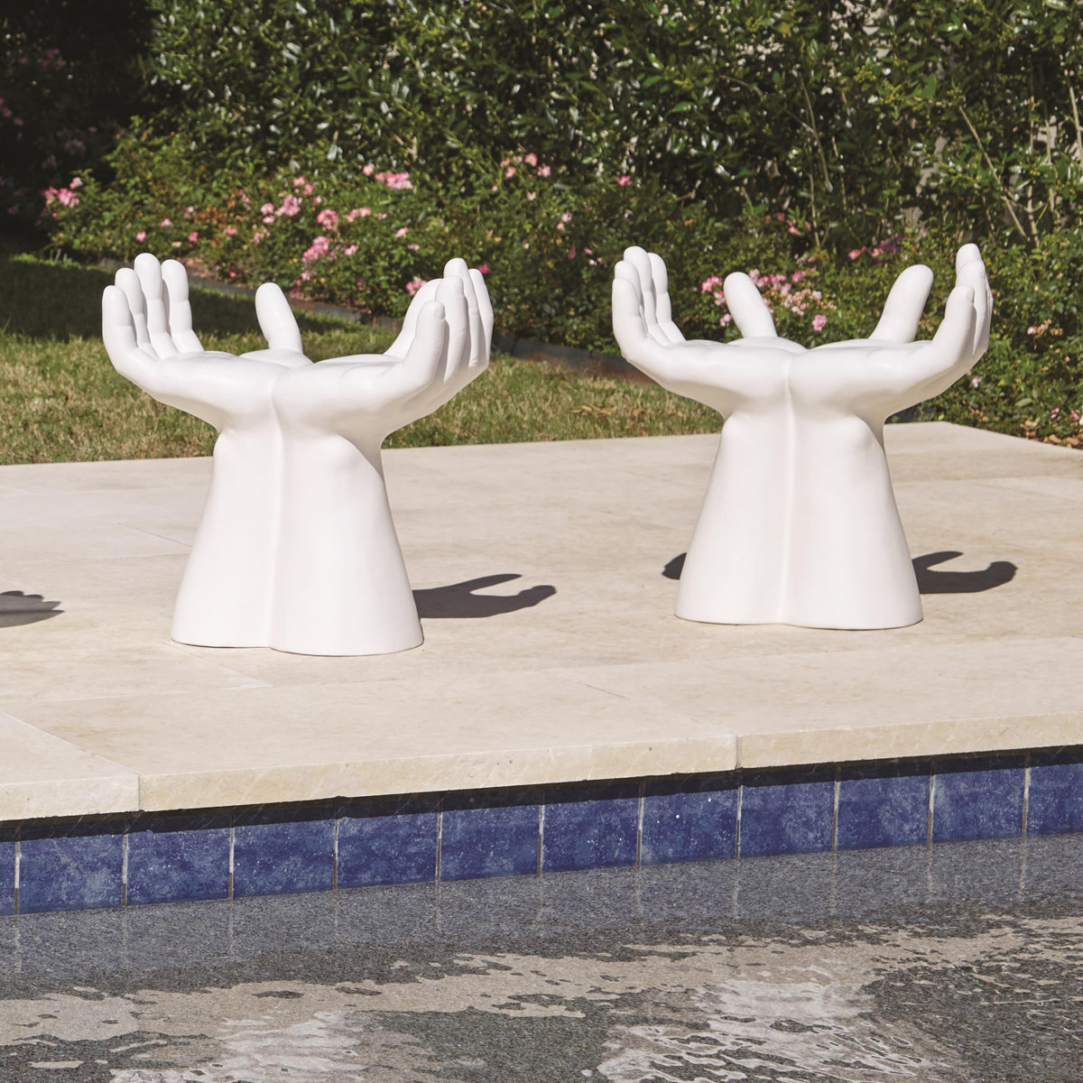 Studio A Home Hands Stool-Matte White & Reviews | Perigold
