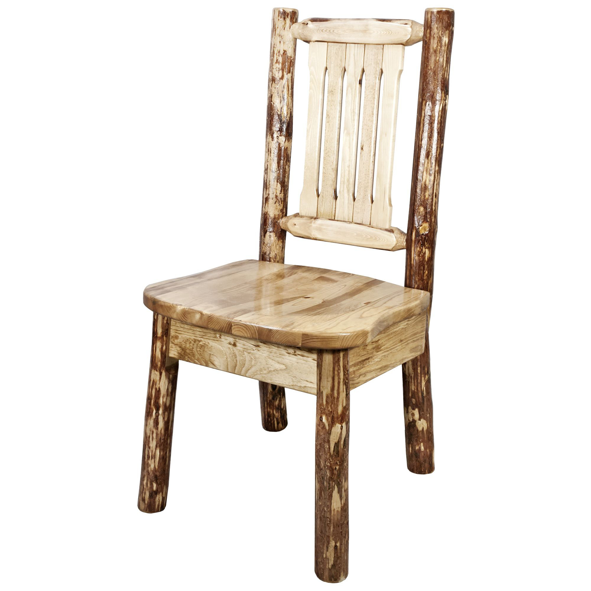 Loon Peak Glacier Country Collection Lodge Pole Pine Side Chair ...