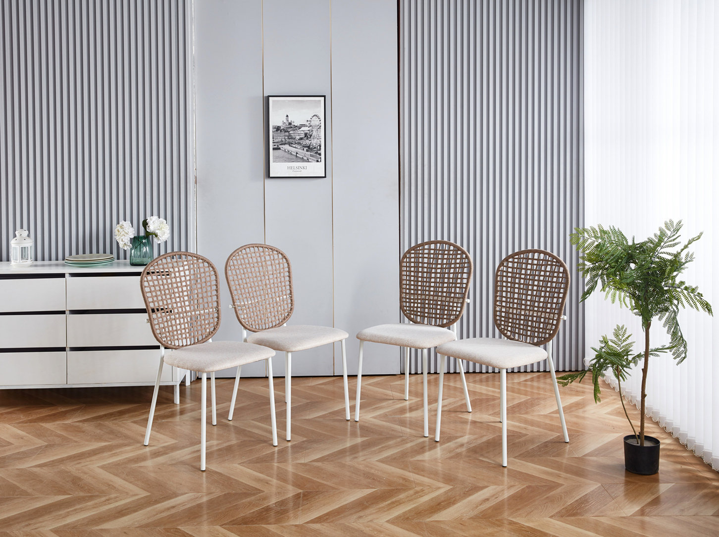 Corrigan Studio® Keeyon Dining chair set of 4 | Wayfair