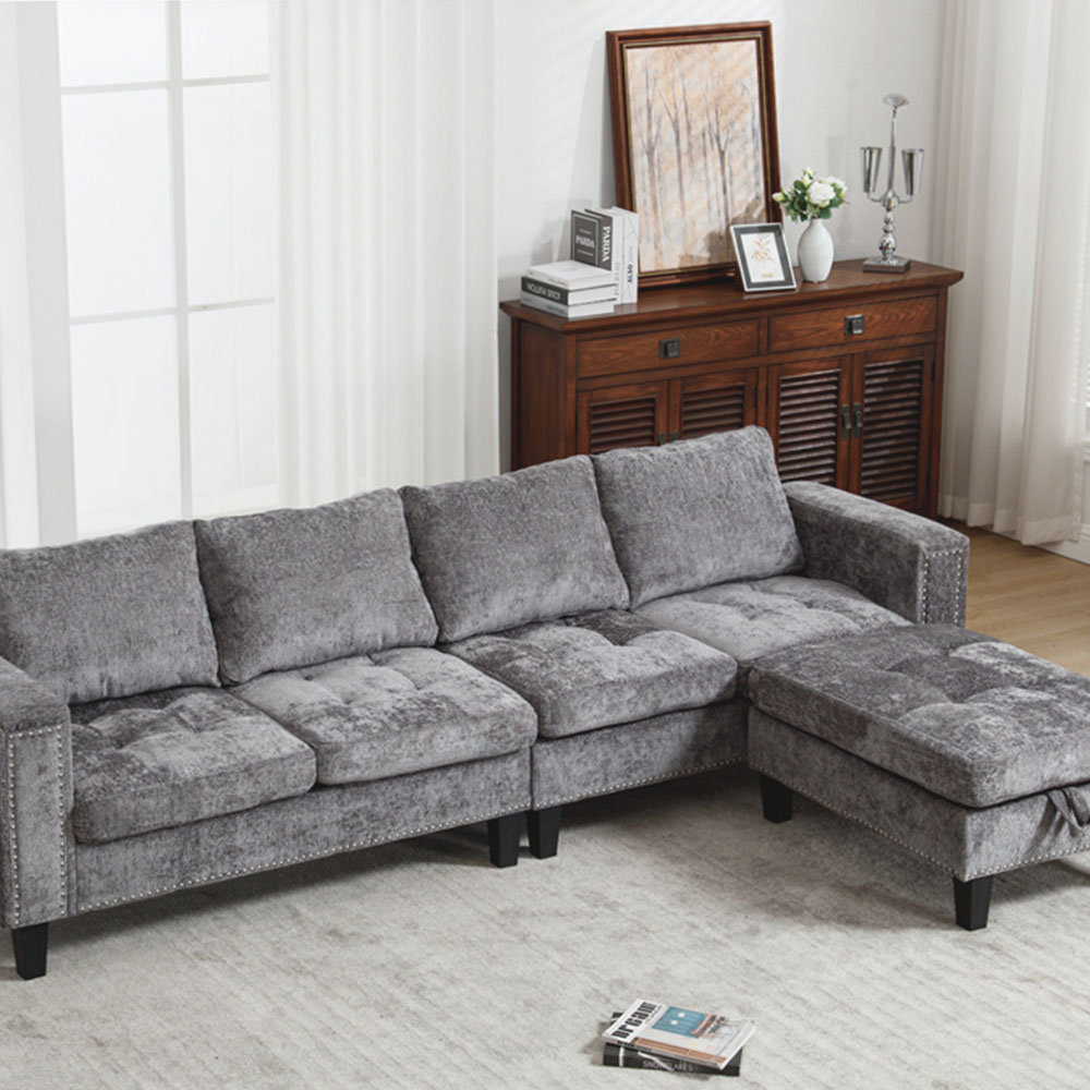 Red Barrel Studio® New 5-seat modular sofa | storage ottoman ...