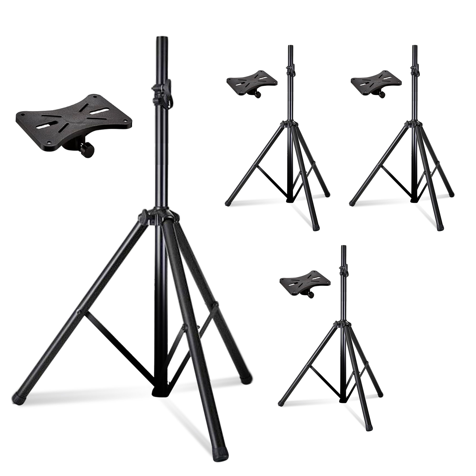 Inbox Zero 5 Core 4pcs Speaker Stand Tripod Tall Adjustable DJ Light ...