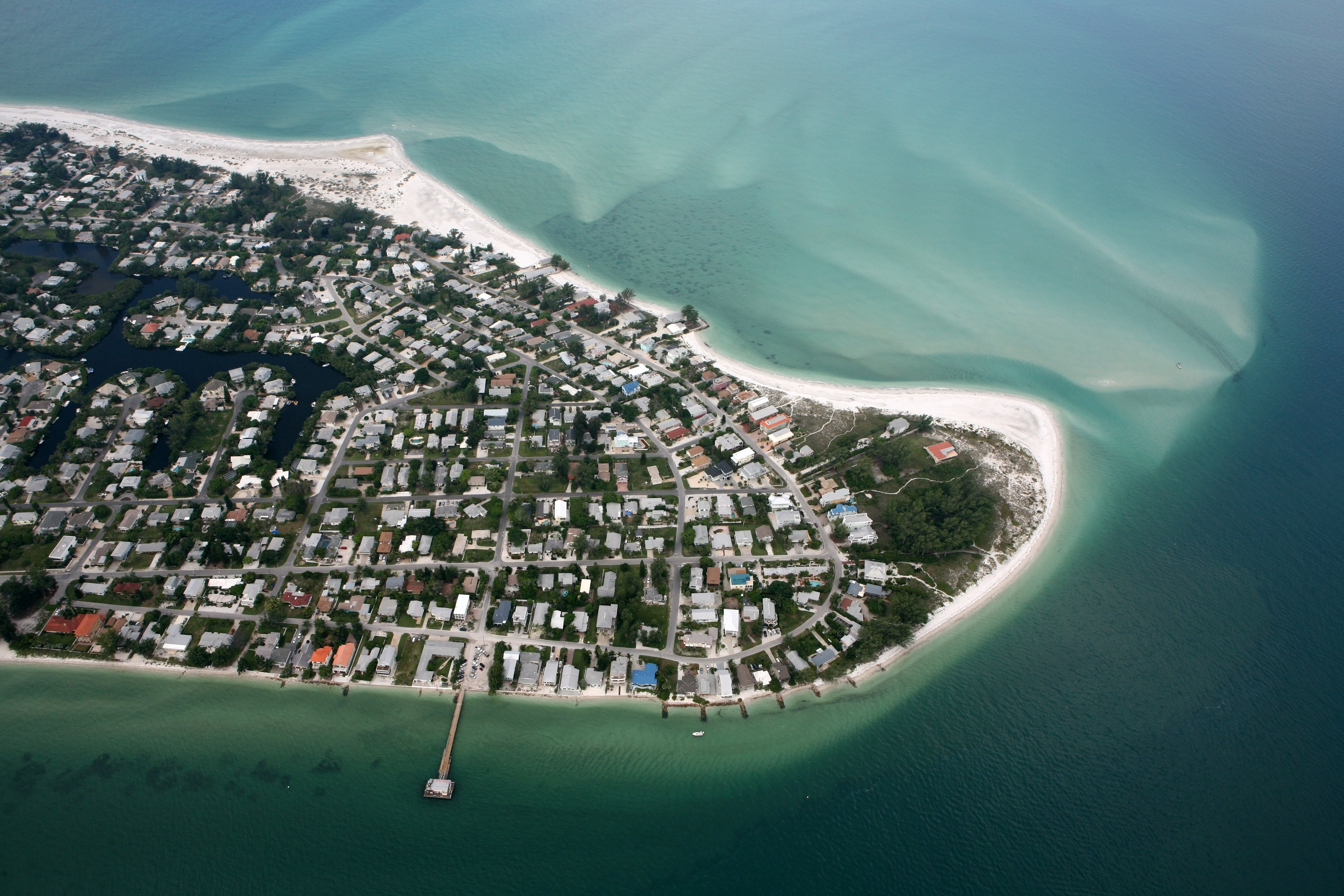 Highland Dunes Anna Maria Island Aerial Photo by Tinik - Wrapped Canvas ...