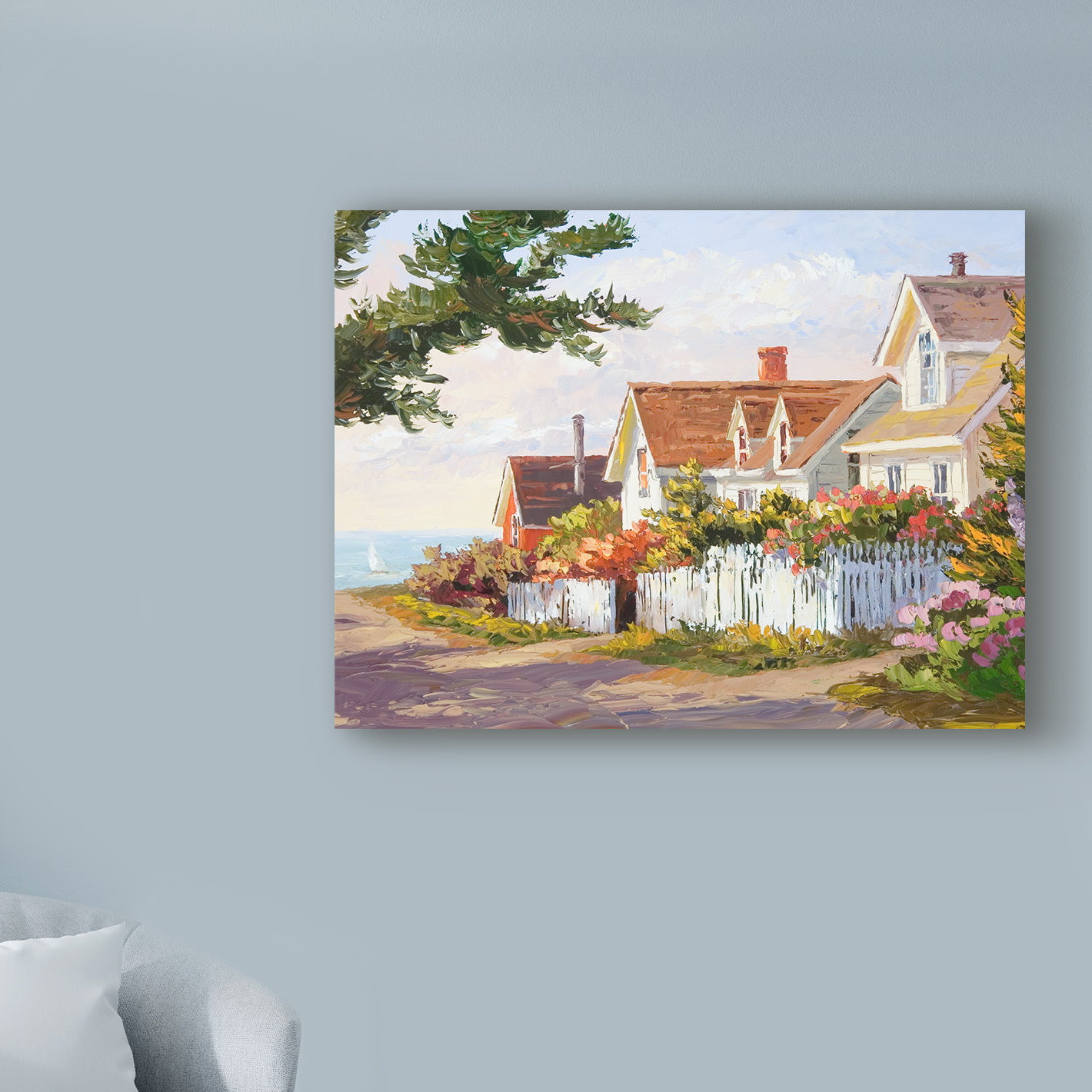 Charlton Home 'Balmy Spring Day' Acrylic Painting Print on Wrapped ...