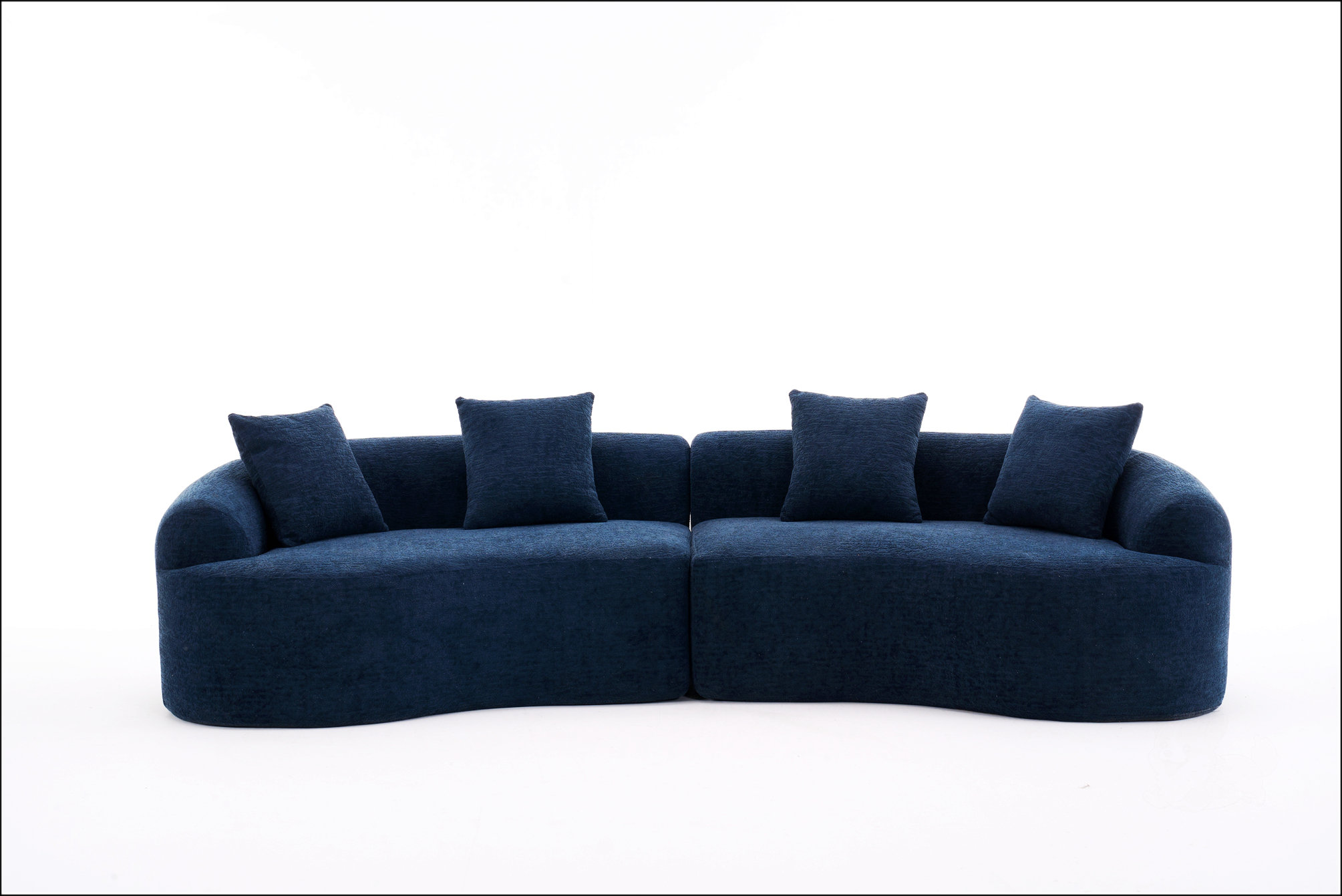 Latitude Run® Compression Sponge Modular Sectional Sleeper Couch With ...
