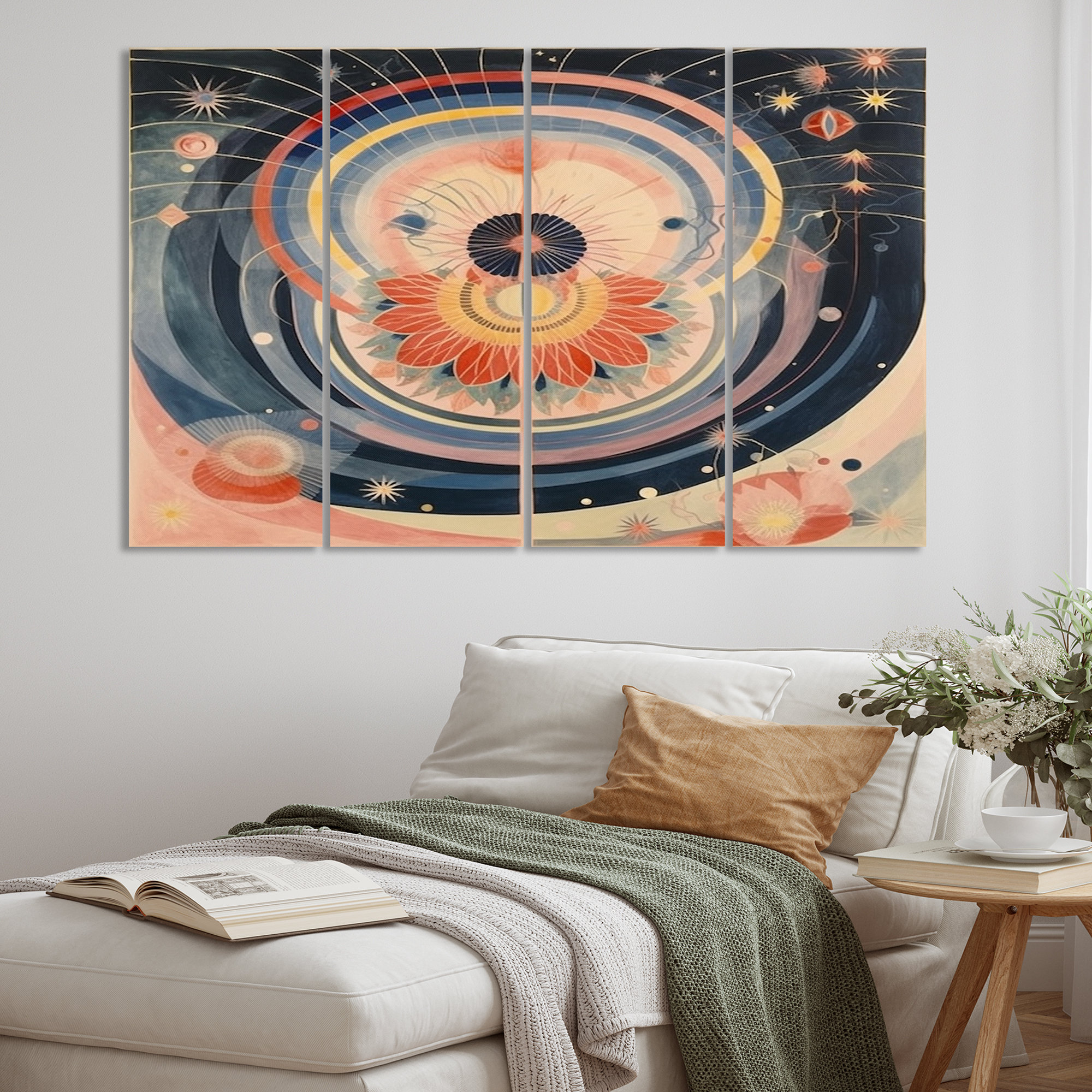 Winston Porter Cosmic Birth Radiance Retro Pastel VI - Abstract Spirals ...