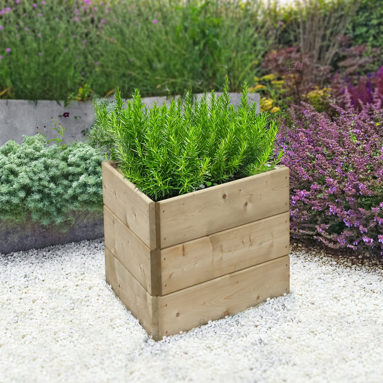 Freeport Park Hiro Triangular Raised Bed, 60cm each side, Height 45cm ...