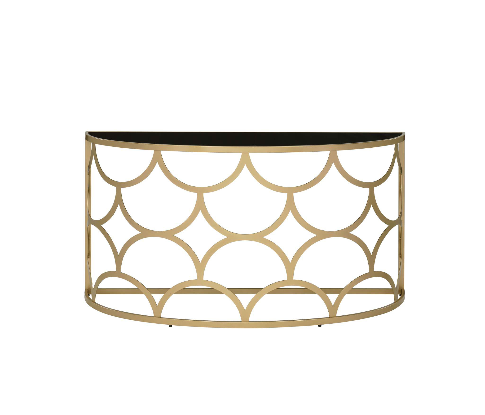 Hokku Designs Altus Gold Finish Console Table | Wayfair