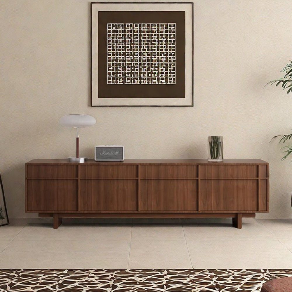 Aurora Craft Solid Wood TV Cabinet For Medieval Storage 78.74'' Media ...