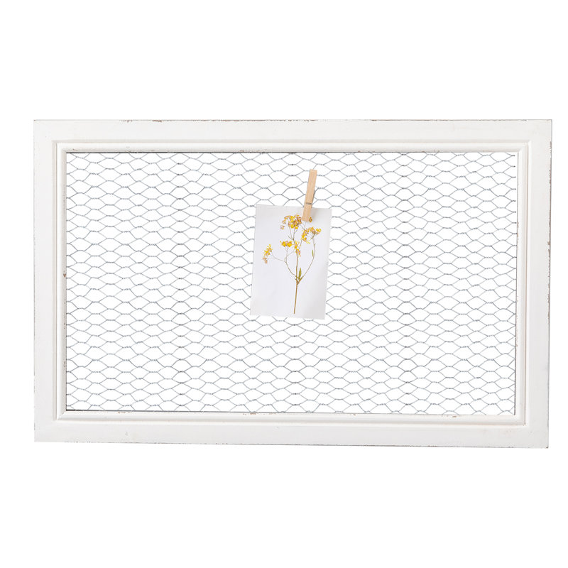 Lark Manor™ Large Wire White Framed Bulletin Boards For Walls ...
