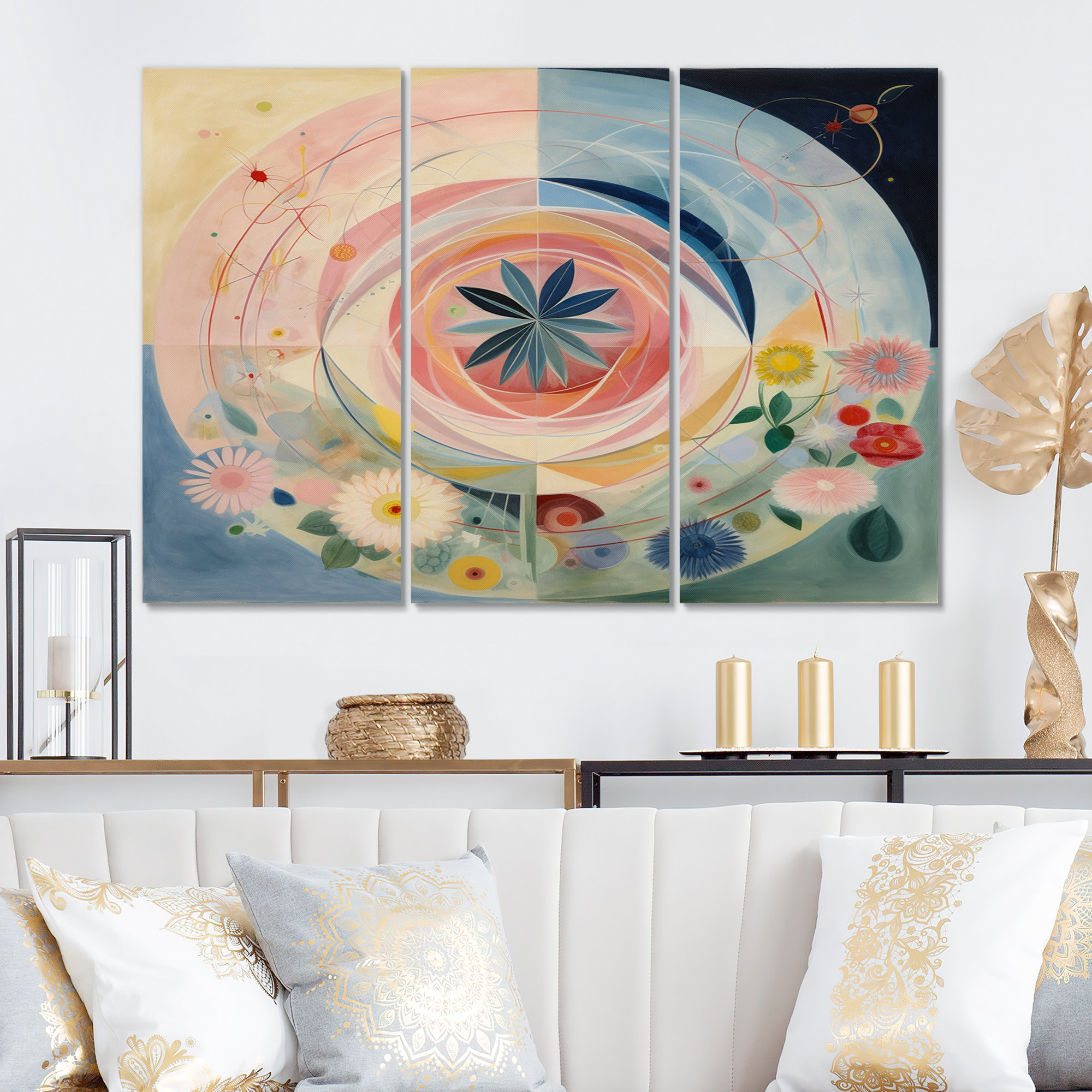 Red Barrel Studio® Universal Blossoming Harmony In Retro Pastel On ...