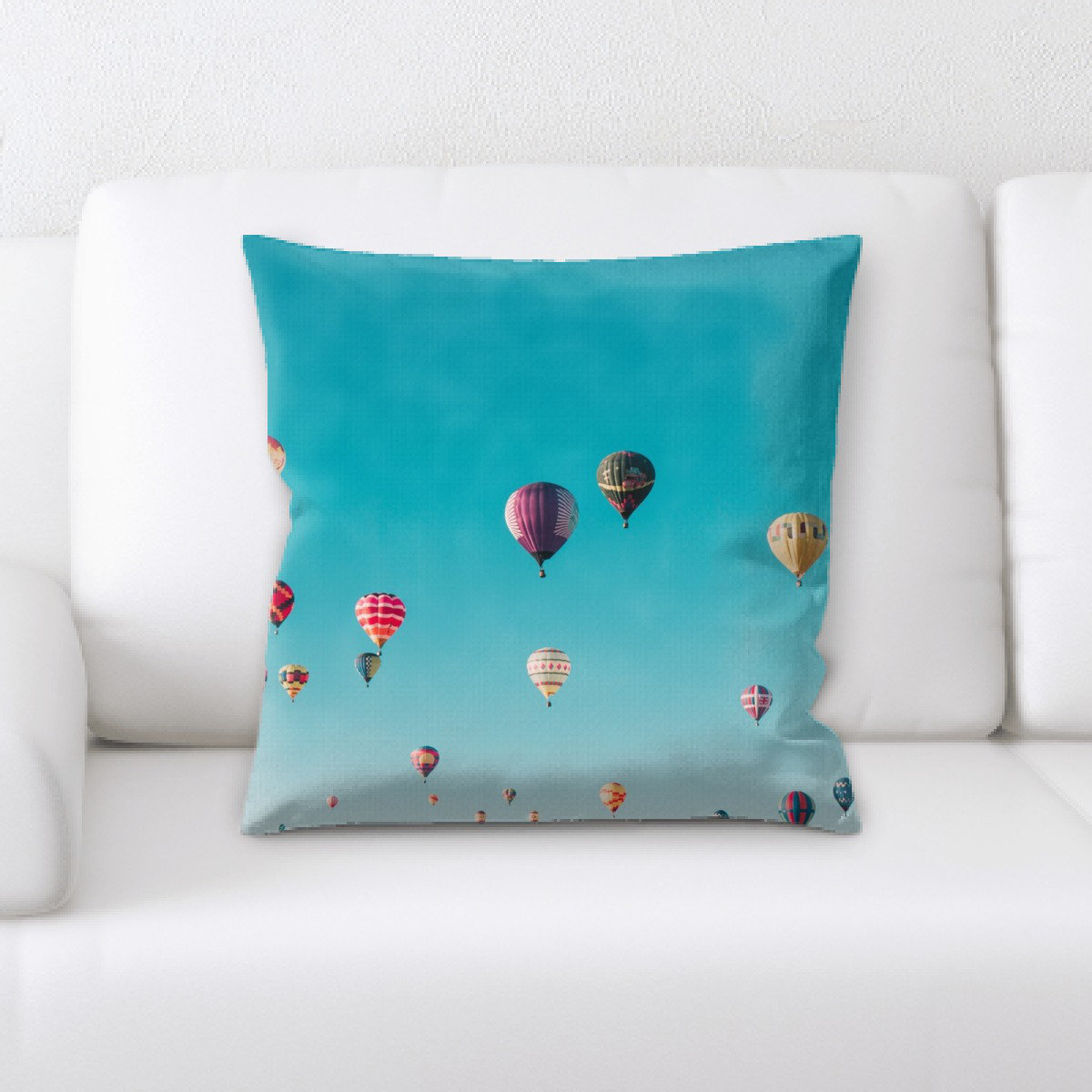 Ebern Designs Laughlin Hot Air Balloon Throw Pillow | Wayfair