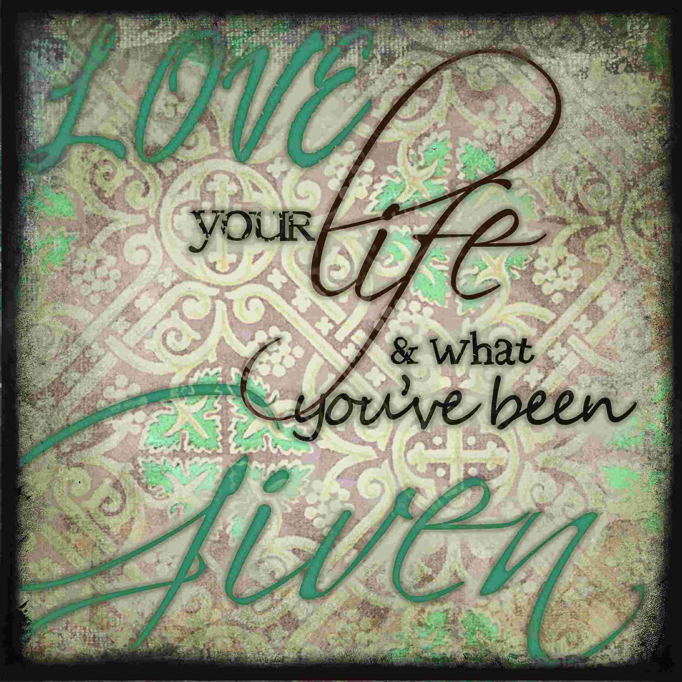 Trinx Love Your Life - Wrapped Canvas Textual Art | Wayfair