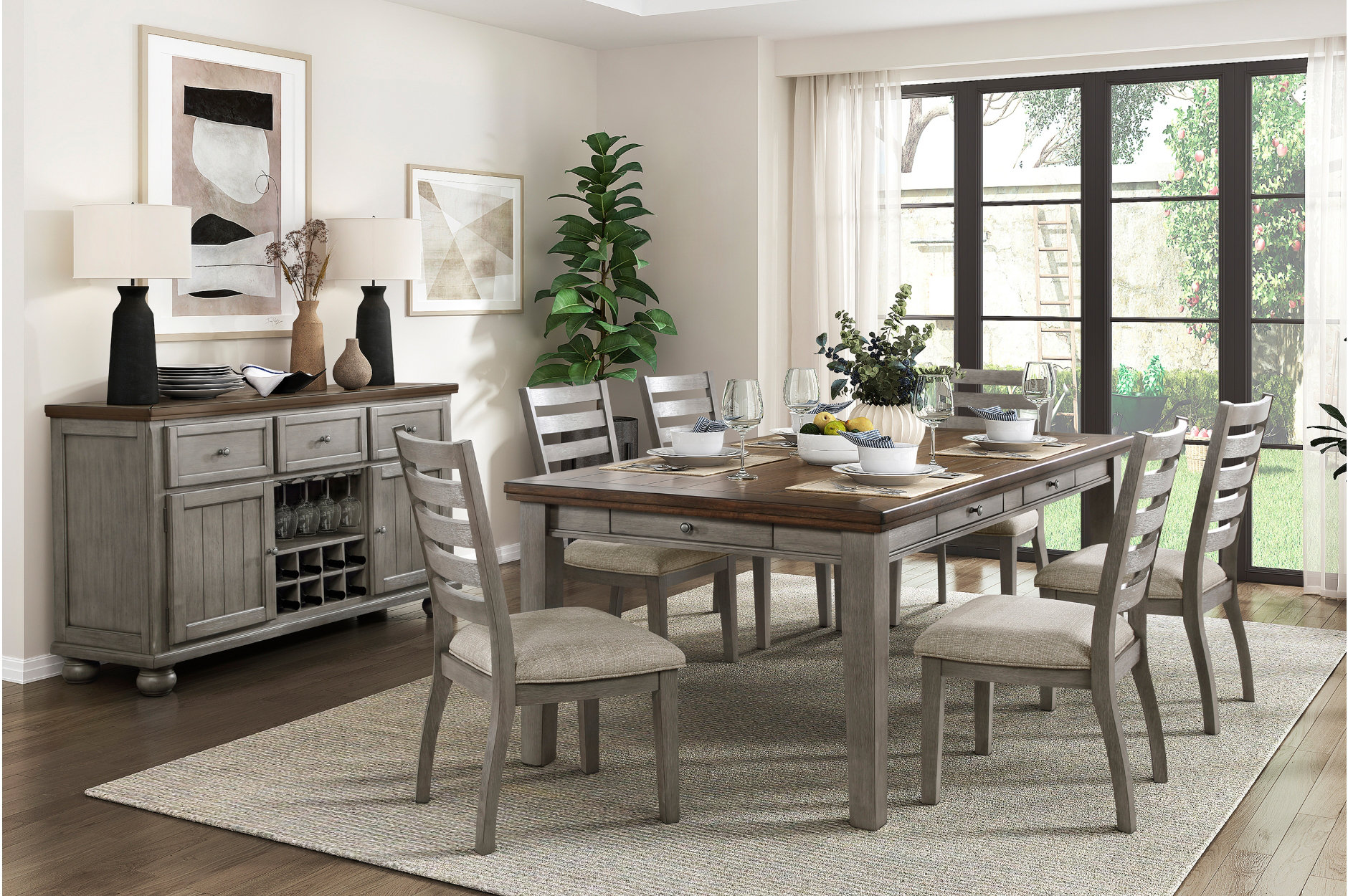 Loon Peak Dmitar Counter Height Dining Set - Wayfair Canada