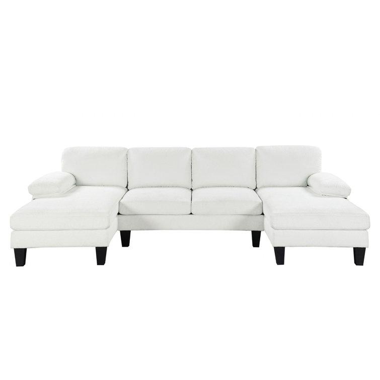 Ebern Designs Ennor 3 - Piece Velvet Sectional | Wayfair