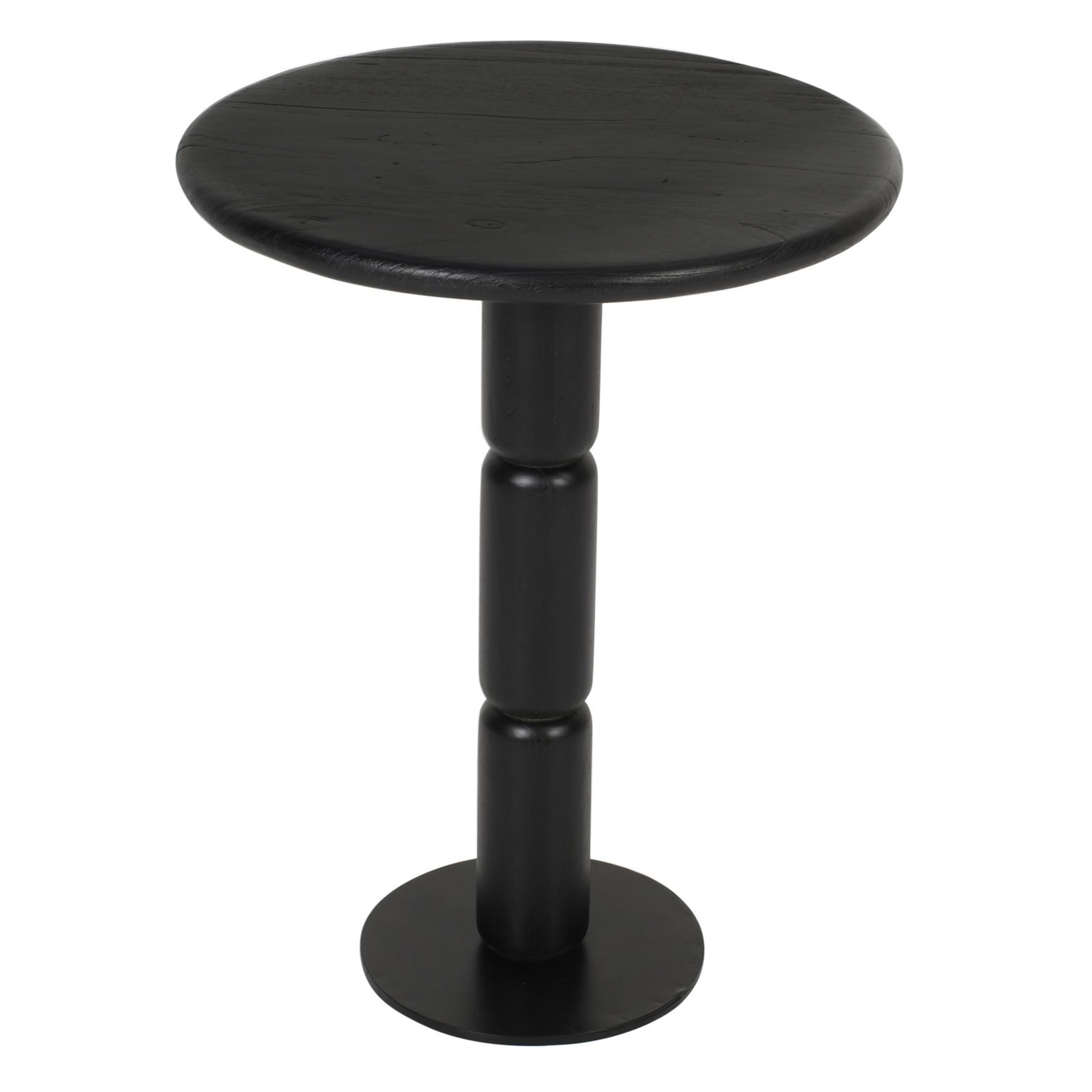 Darby Home Co Lefancy 24 Inch Side End Table, Round Top with Turned ...