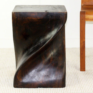 Union Rustic Lawlor Solid Wood Abstract End Table & Reviews | Wayfair