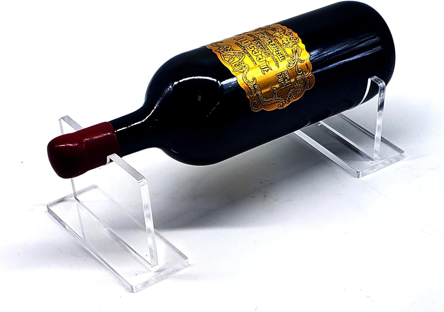 Orren Ellis Wine Bottle Holder Floating Acrylic Stand Rack/Holder ...