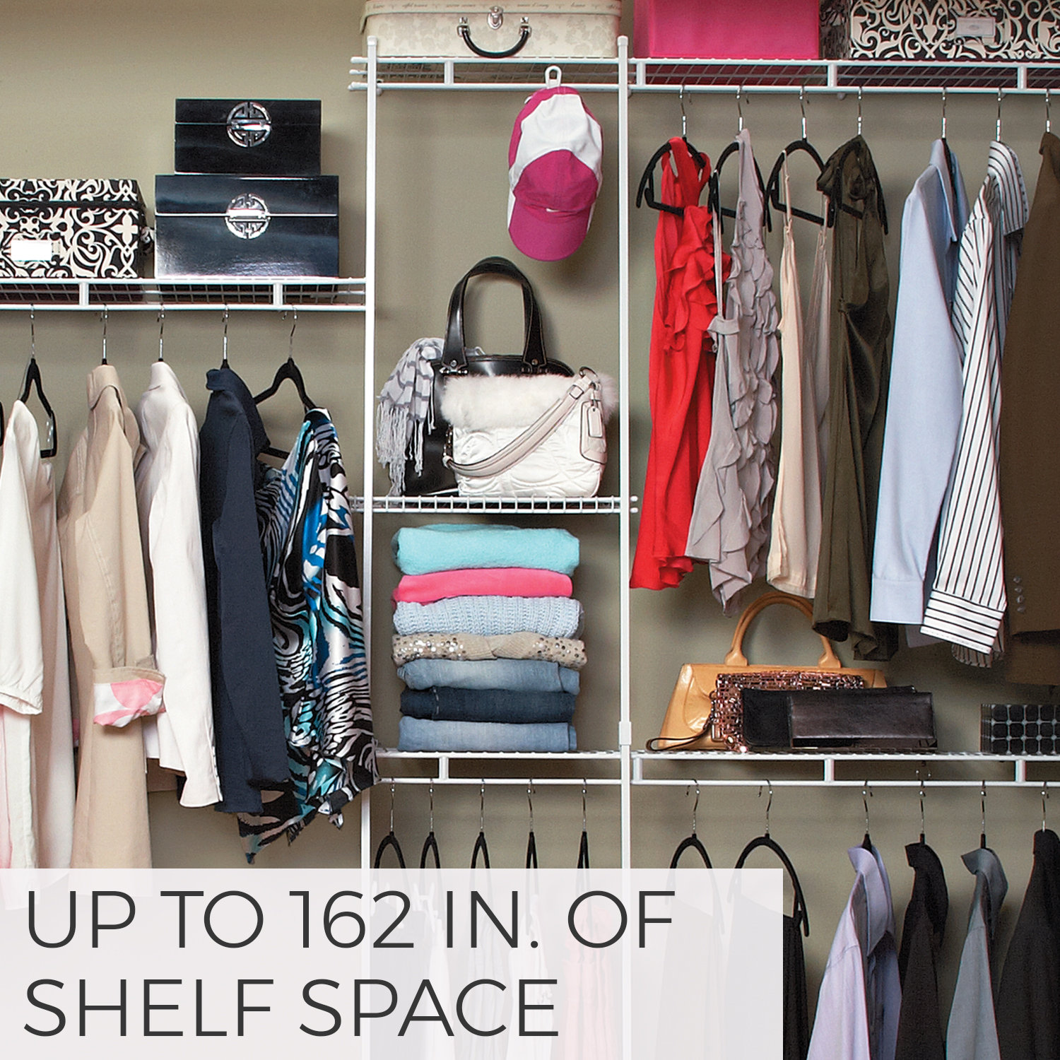 ClosetMaid 60" W - 96" W Wire Closet Organizer Kit & Reviews - Wayfair ...