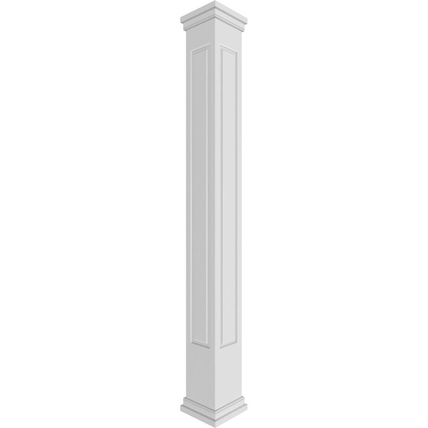 Ekena Millwork Craftsman Classic Square Non-Tapered, Raised Panel PVC ...