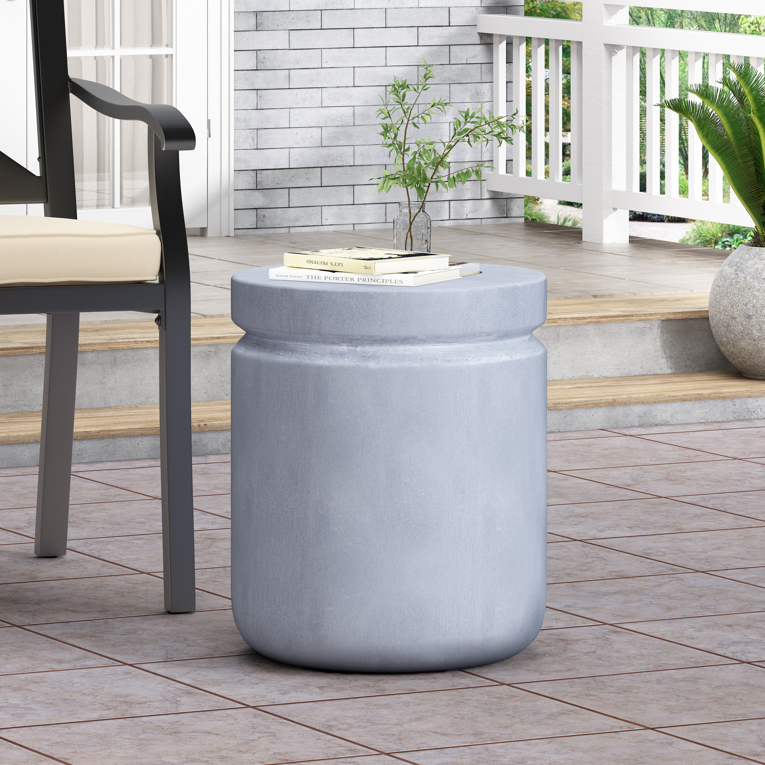 Dovecove Pevensie Lightweight Concrete Side Table | Wayfair