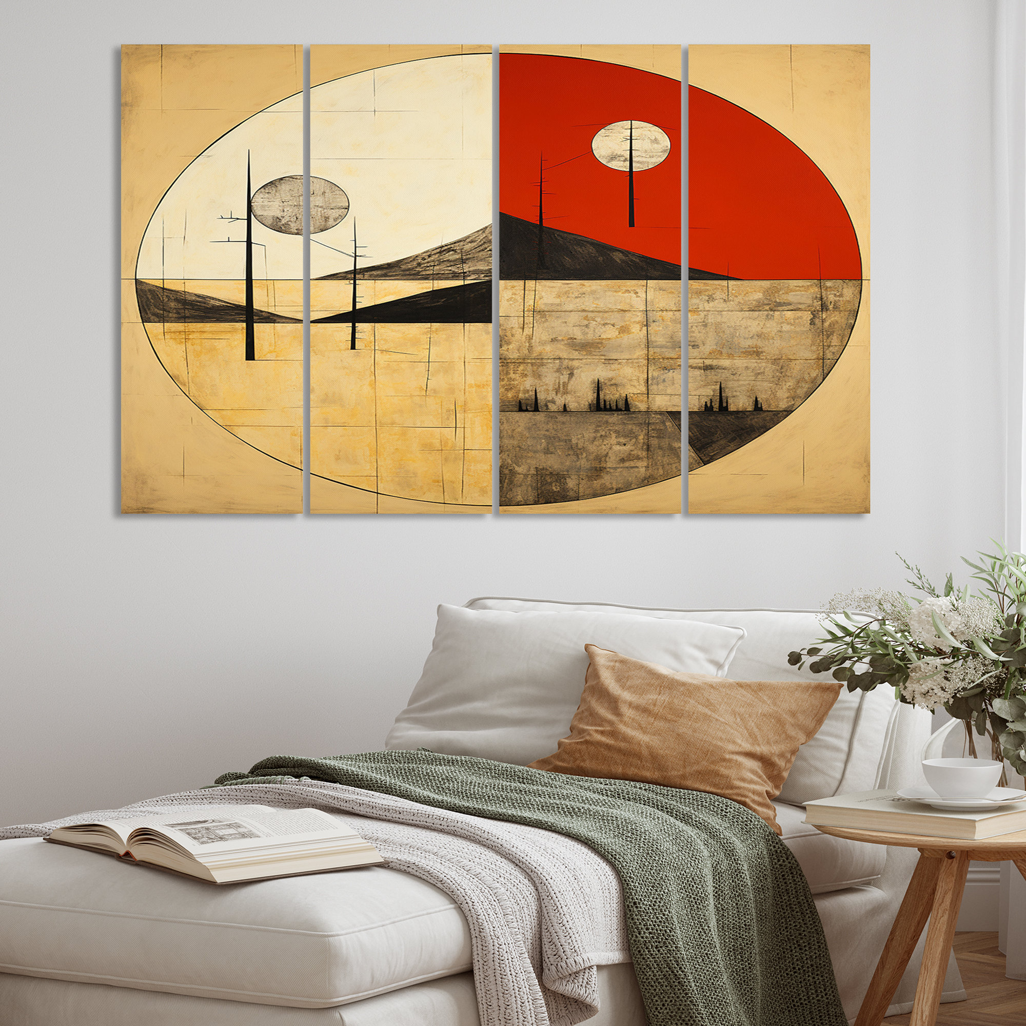 Wrought Studio Time Capsule Vintage Illustration II On Canvas 4 Pieces ...