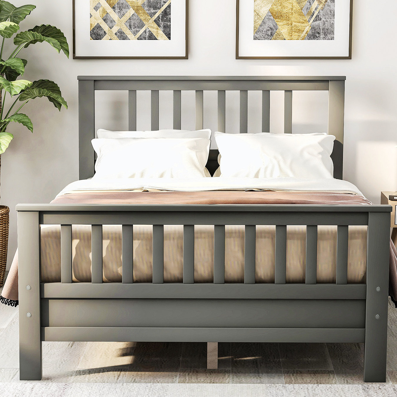 Red Barrel Studio® Dunaverney Full / Double Solid Wood Bed - Wayfair Canada