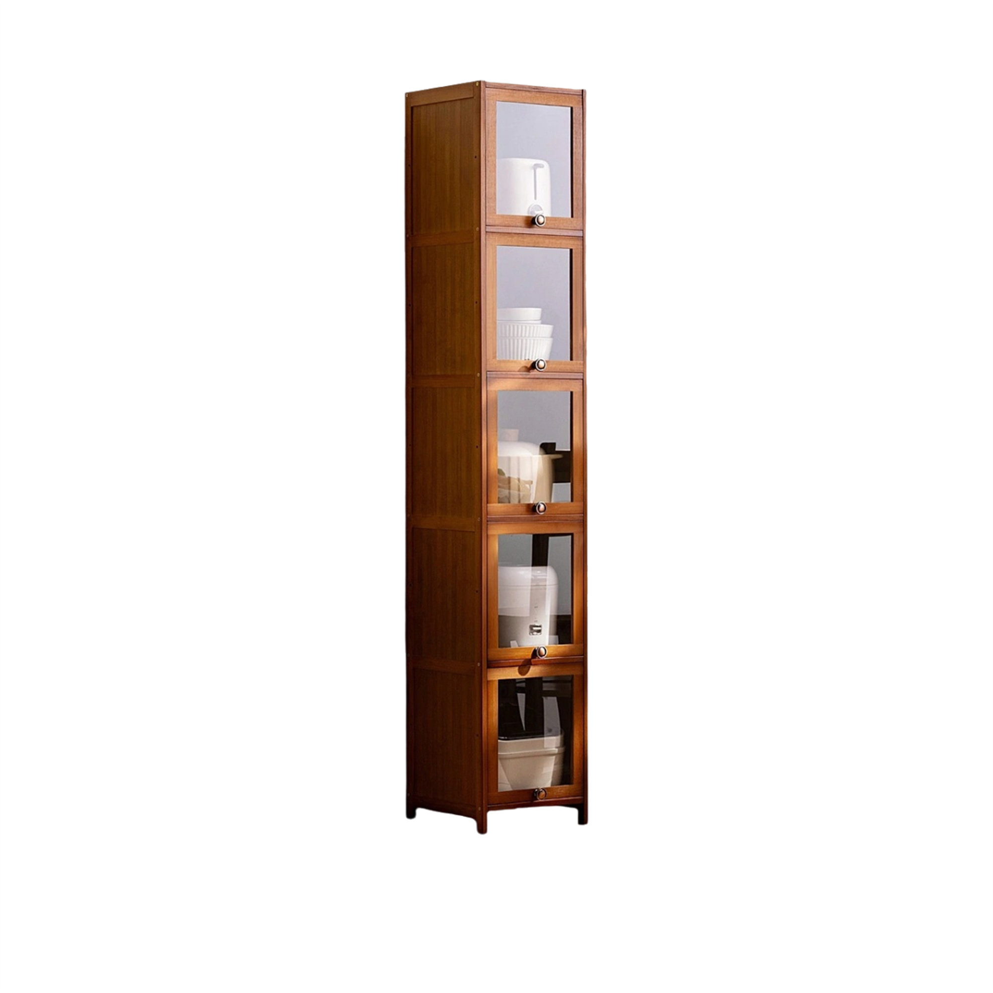 George Oliver Squeeze-in Kitchen Storage Rack, Multi-tiered Sideboard ...