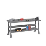 Hallowell Steel Top Height-Adjustable Workbench | Wayfair