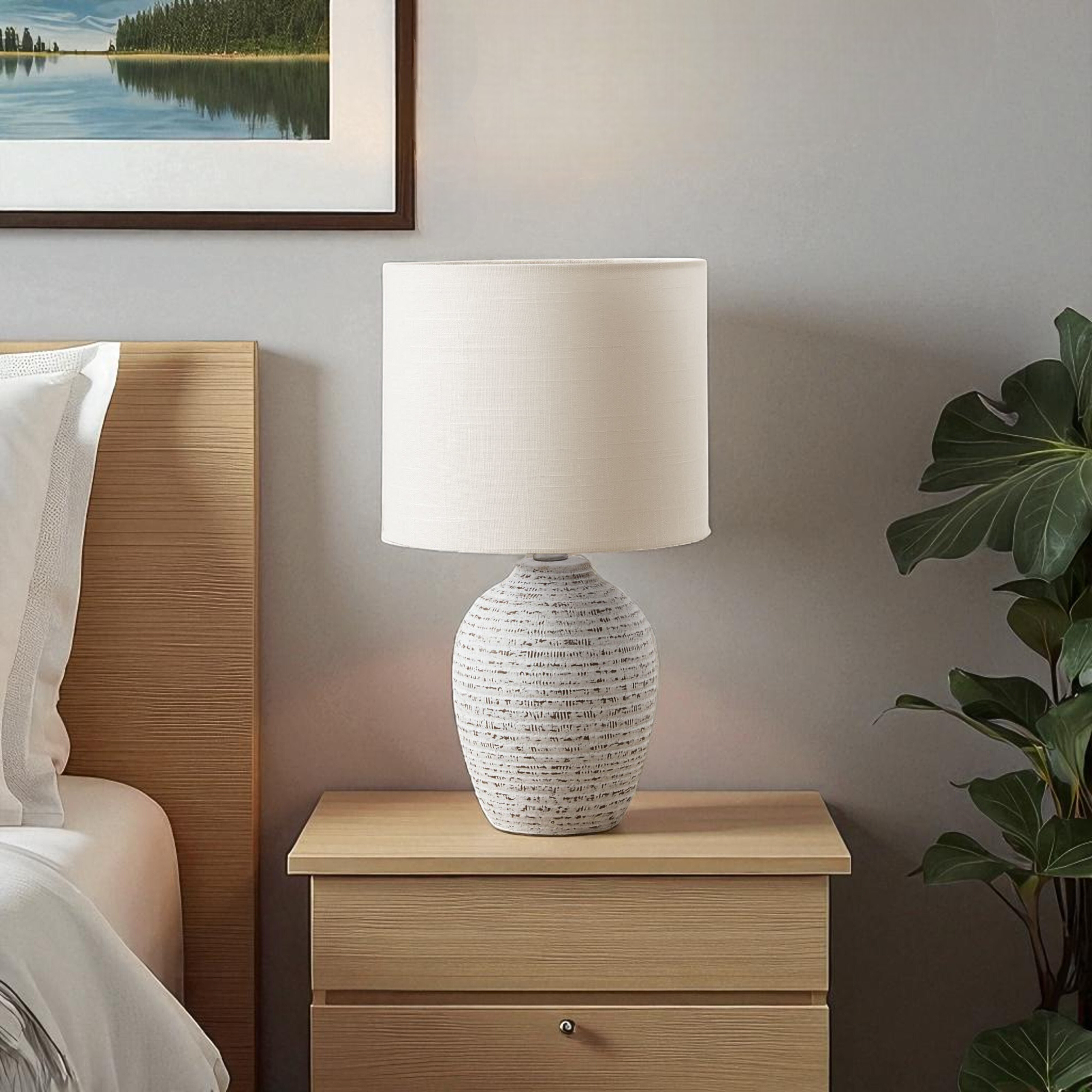Union Rustic Kaia Ivory Ceramic Table Lamp | Wayfair