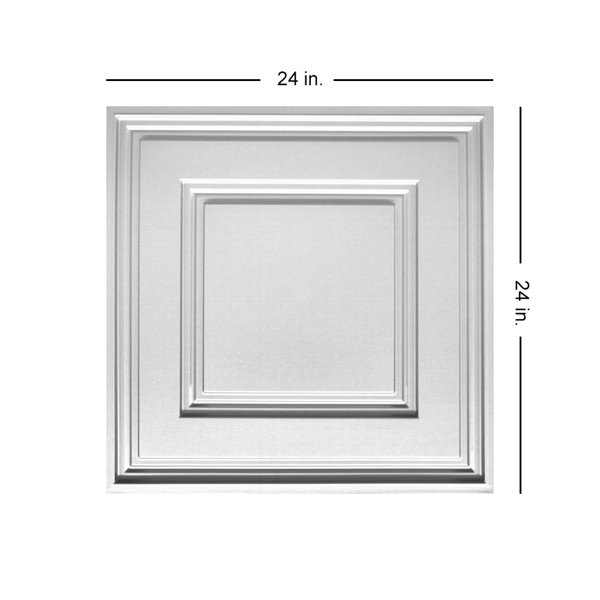 FromPlainToBeautifulInHours Raised Panel Coffer 2ft. x 2ft. Drop-In PVC ...