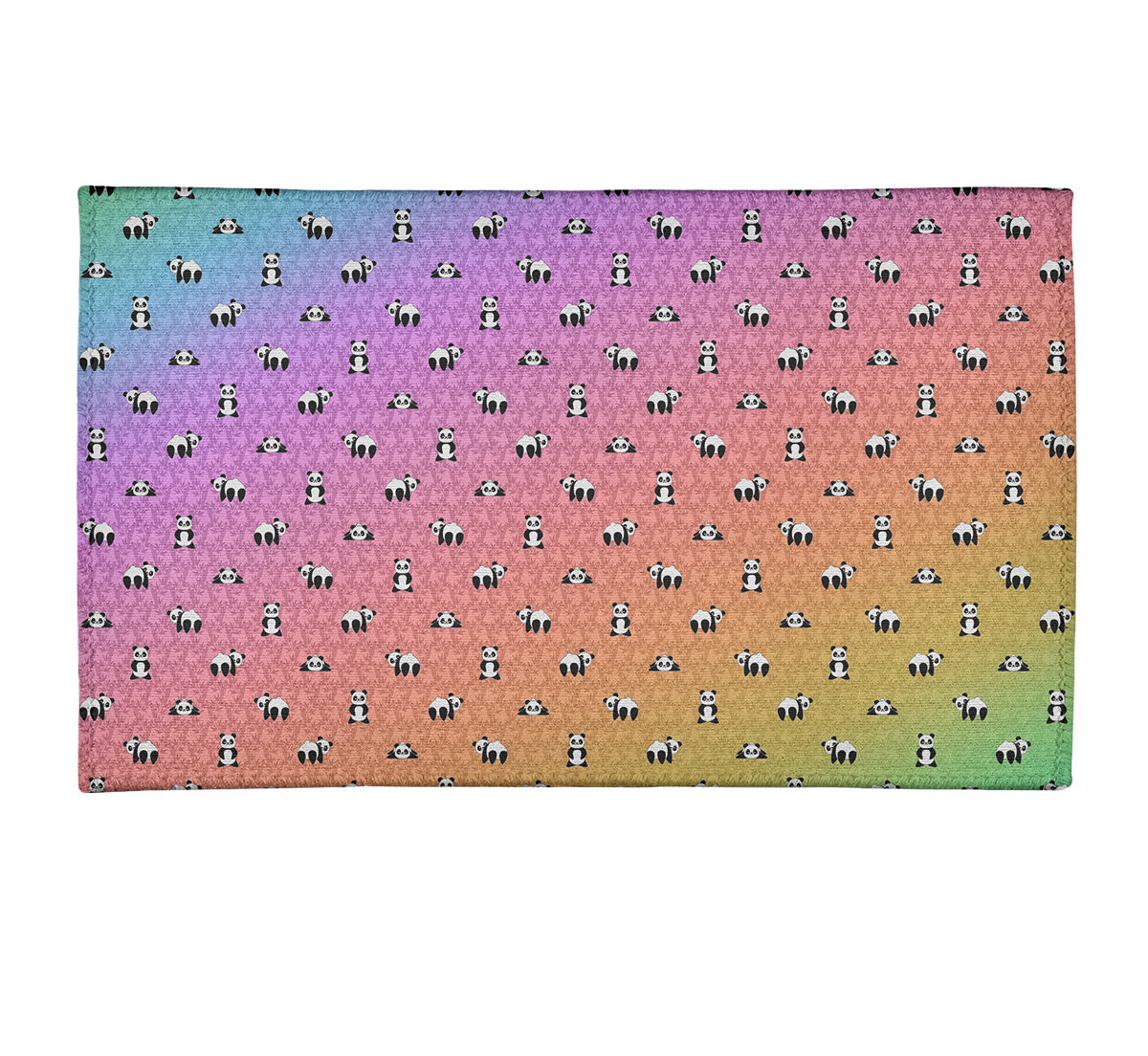 East Urban Home Panda Yellow/Pink/Blue Area Rug | Wayfair