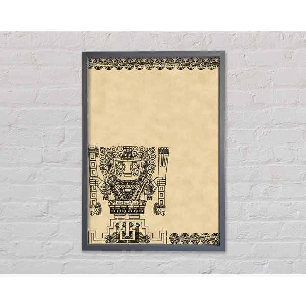 Bright Star Mayan Tribal Art - Single Picture Frame Art Prints on ...
