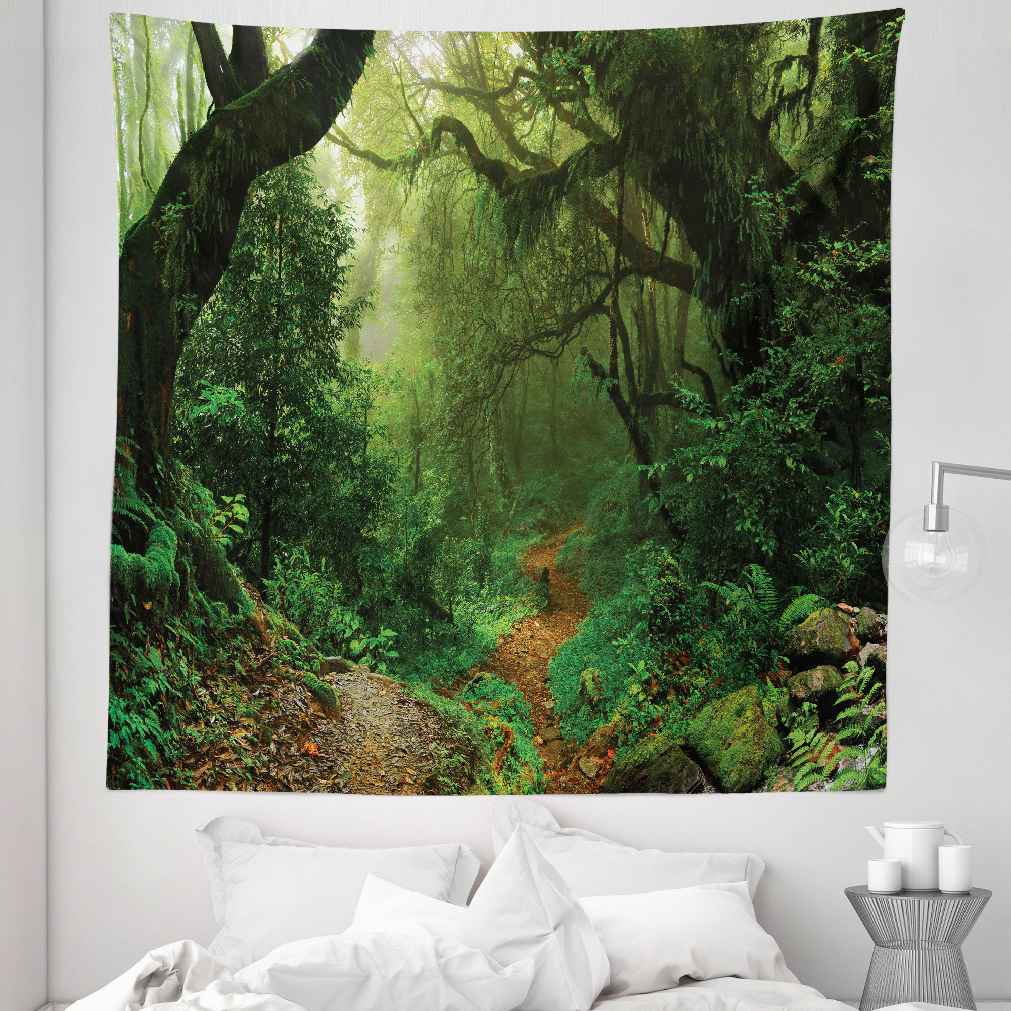 East Urban Home Rainforest Tapestry Queen Size, Forest In Nepal ...