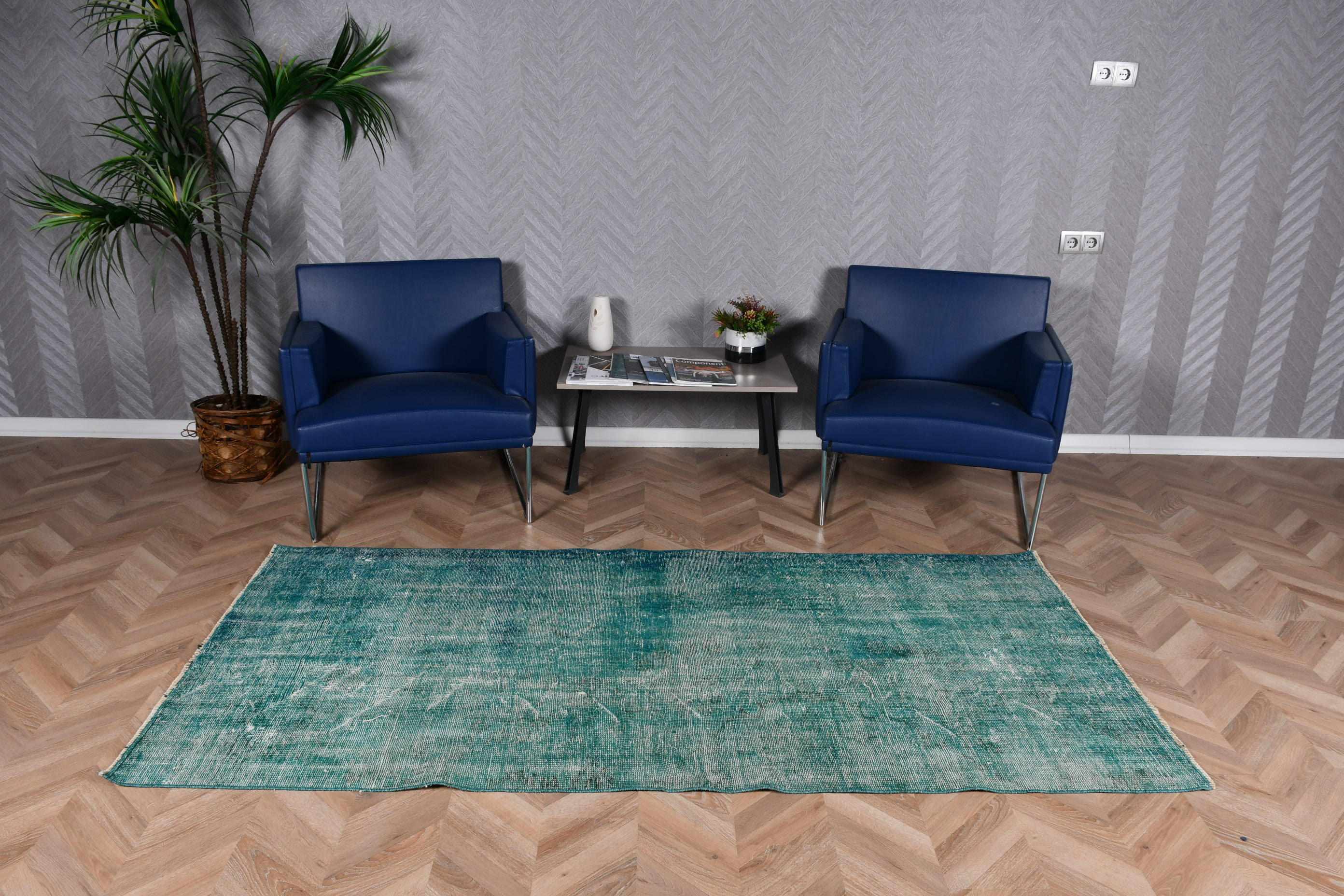 17 Stories Vintage Turkish Oushak Area Rug In Beige For Living Room ...