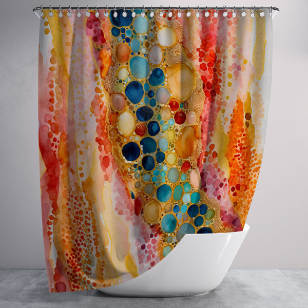 East Urban Home Laius Abstract Shower Curtain & Reviews | Wayfair