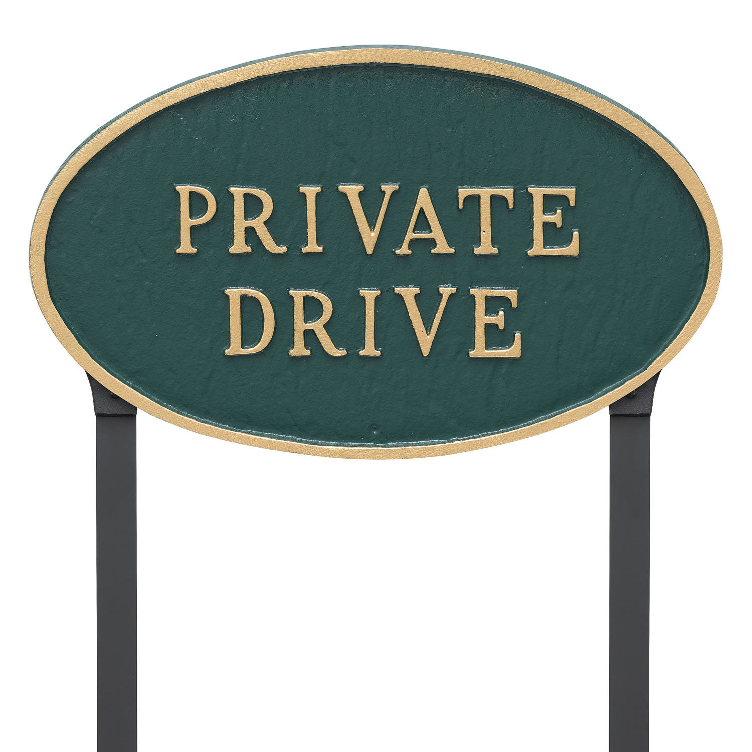 Red Barrel Studio® Large Oval Private Drive Statement Plaque Sign with ...
