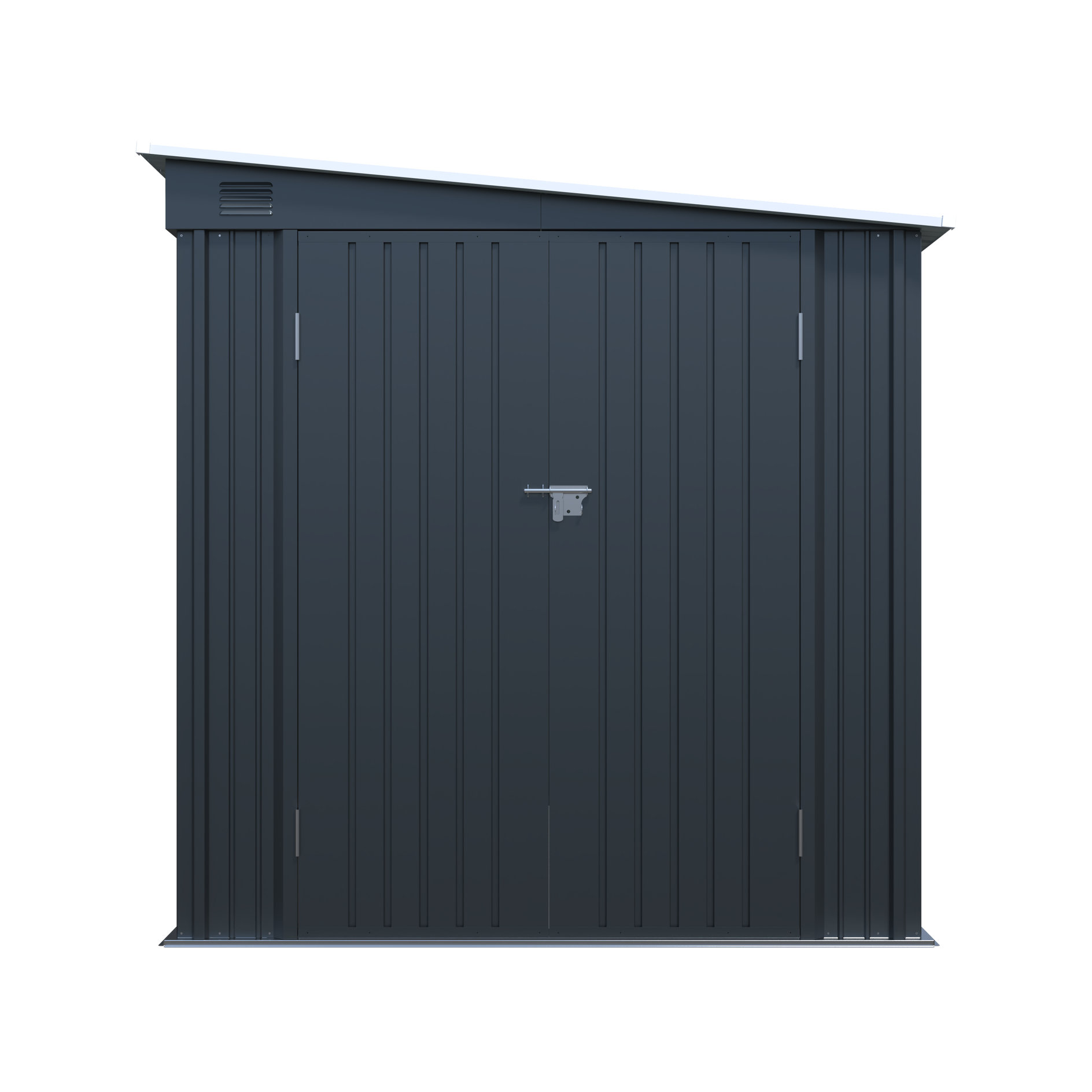 Banior 8x6ft Galvanized Lean - To Shed, Secure Double Doors, Pc Panel ...